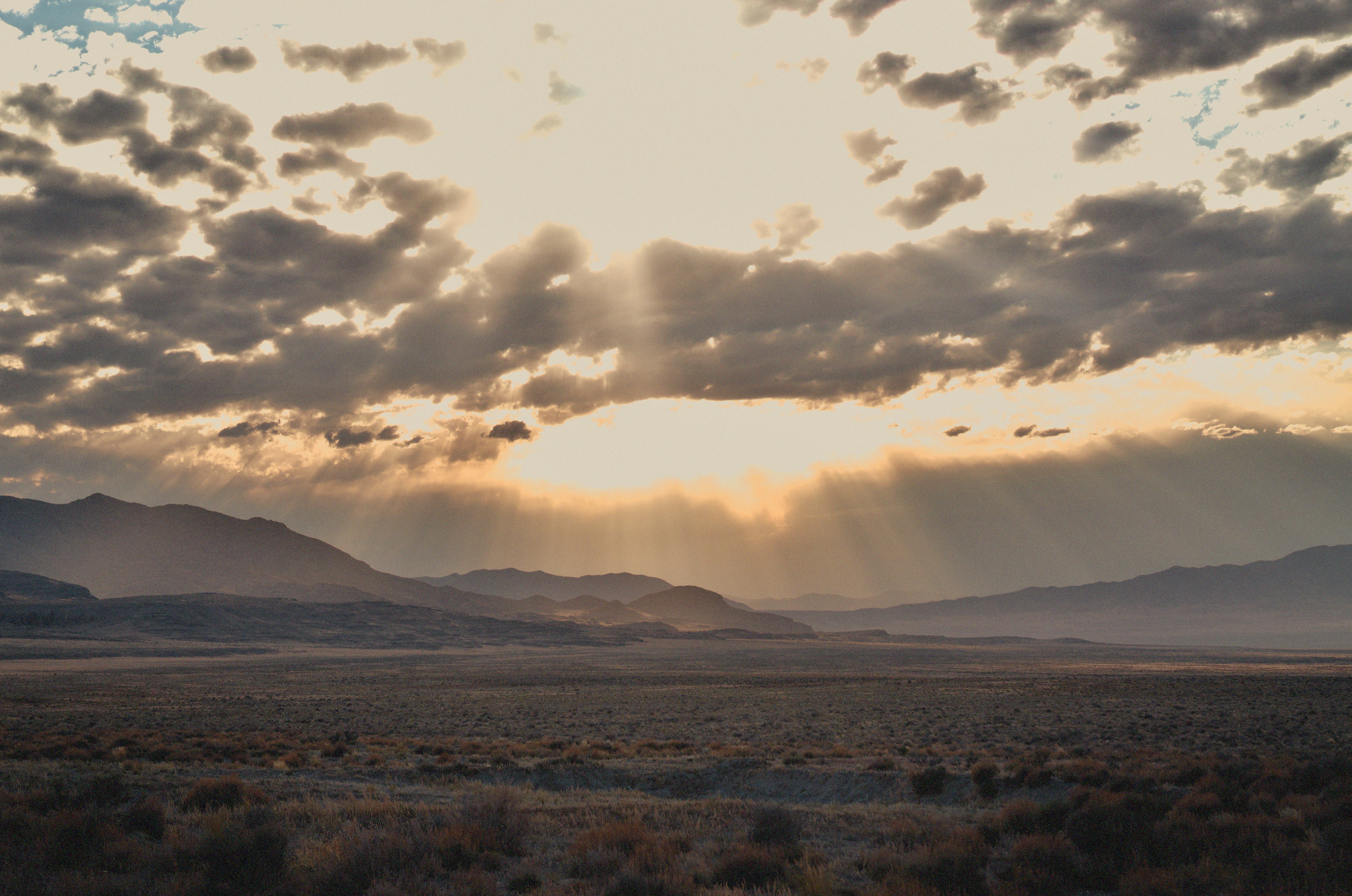 The sun shines through the clouds in the desert photo – Free Utah Image ...