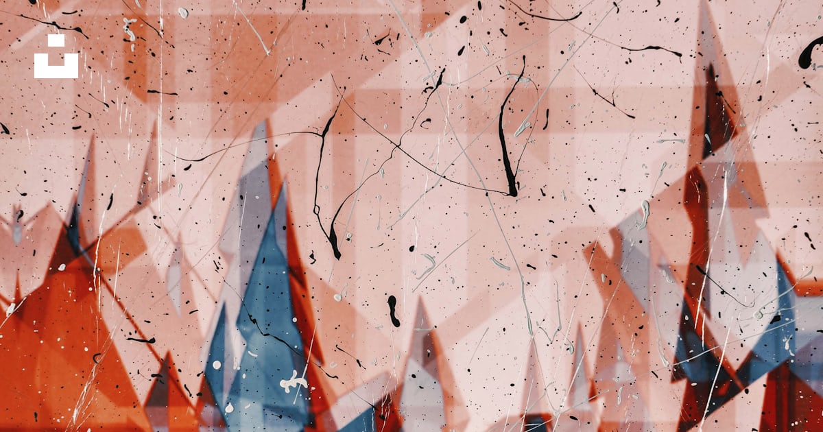 빨강 하양 파란 산의 그림 사진 Unsplash의 무료 현대 미술 이미지
