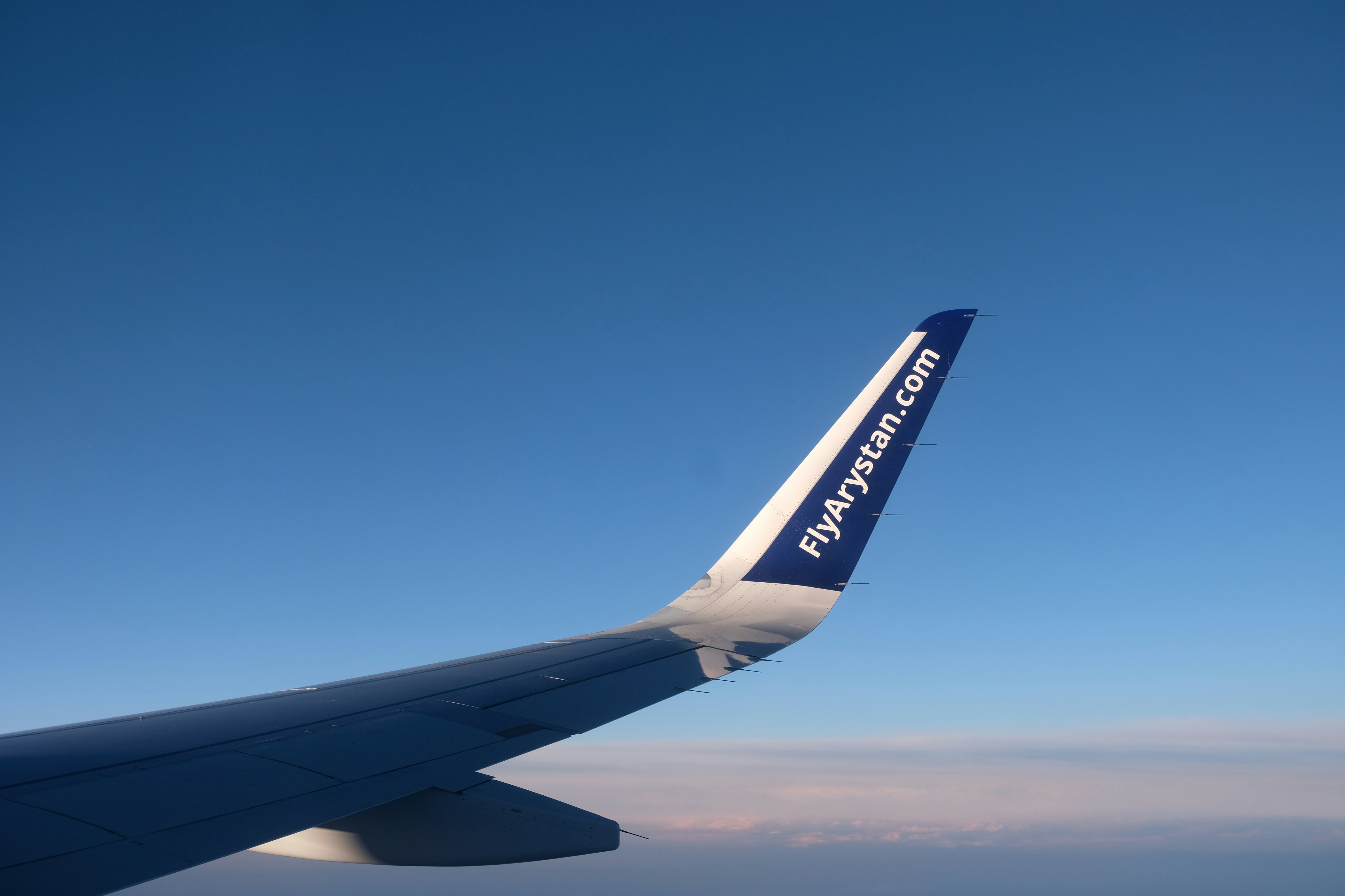 Wingtip Tale: A Clear Sky Kissed by the Tailfin