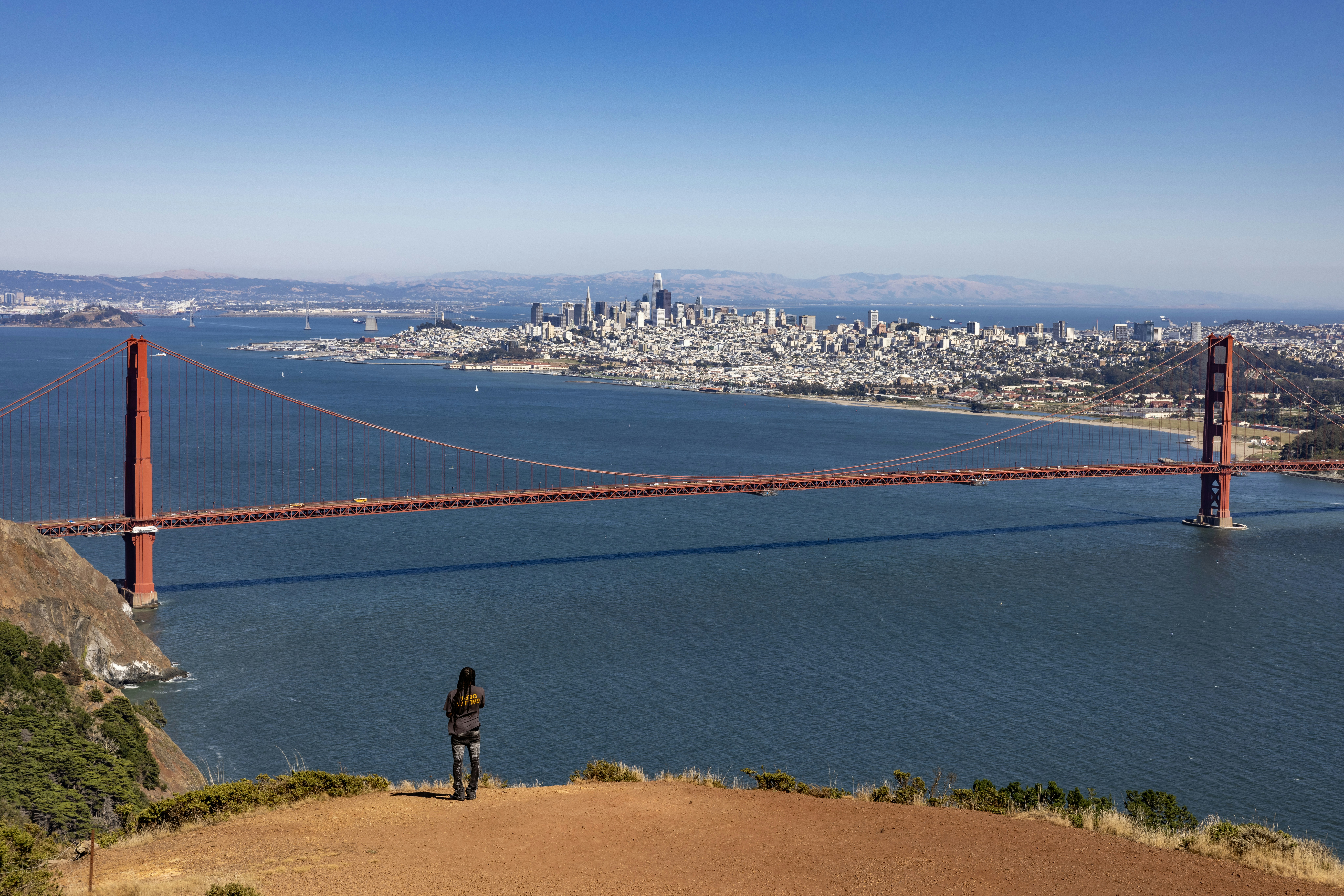 A fantastic view of San Francisco on a remarkably clear summer day.