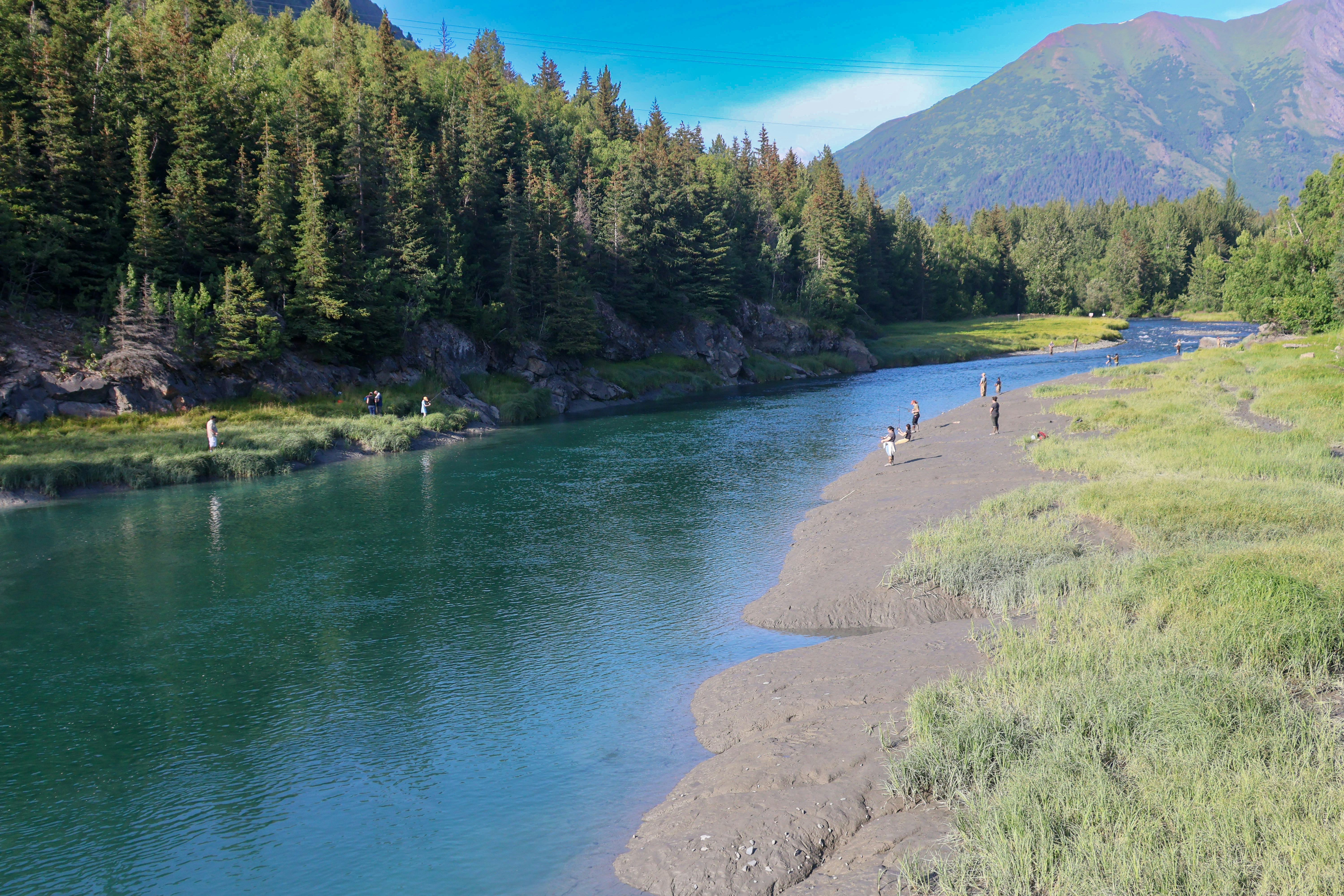 Riverbend Reverie: Footsteps Along the Sunlit Shore