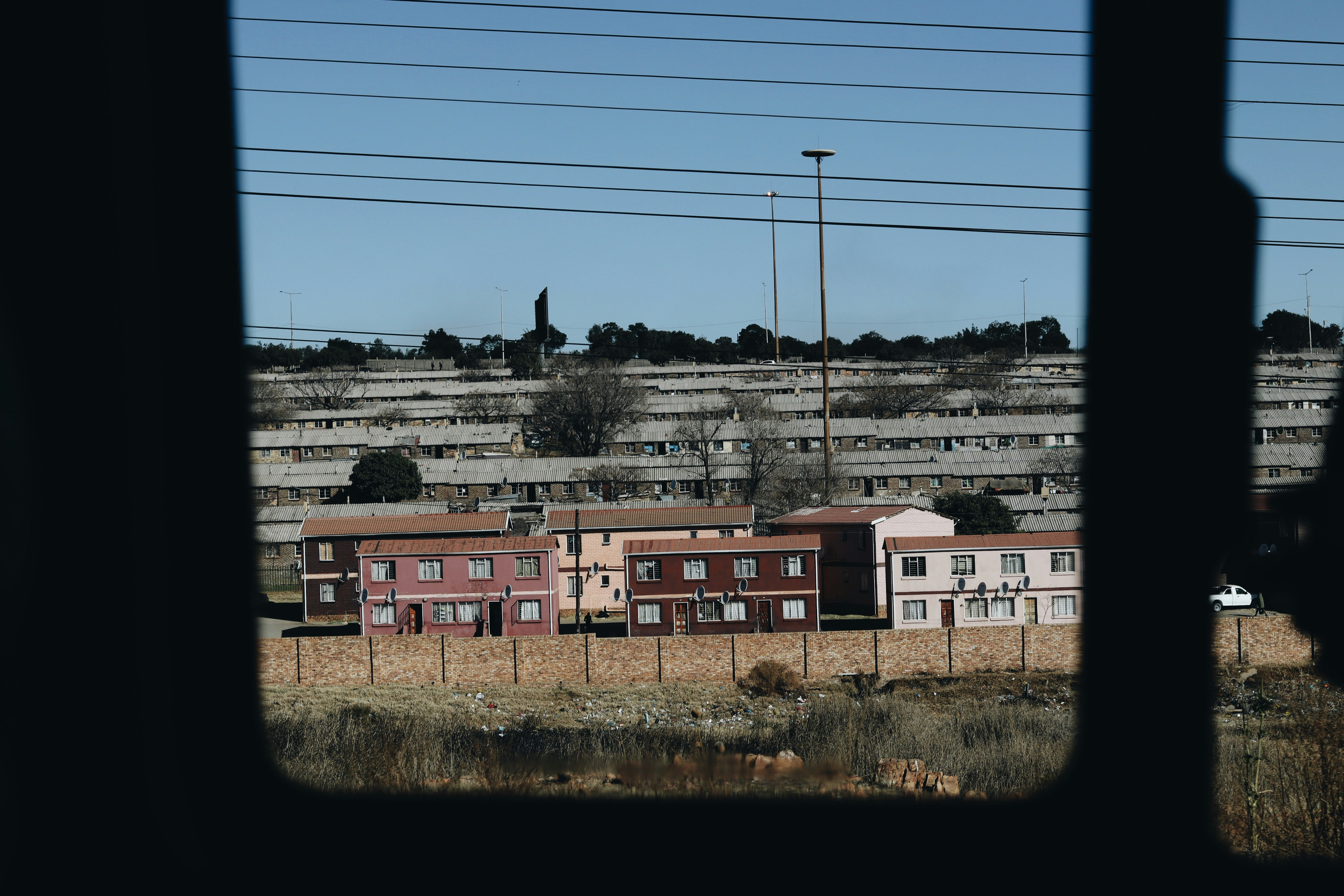 Urban Glimpse Through the Pane