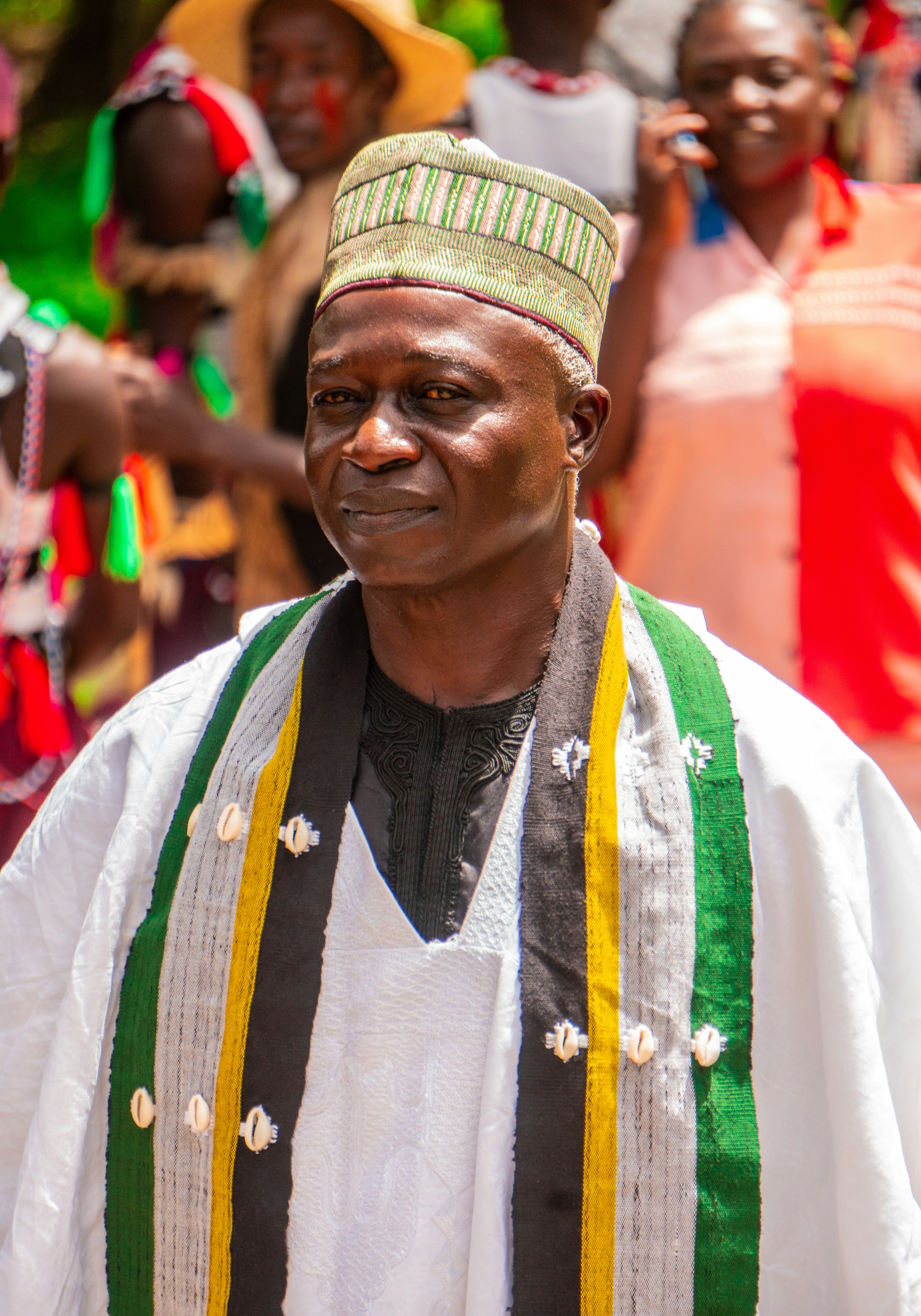 Heritage Crest: A Gambian Street Fest Portrait