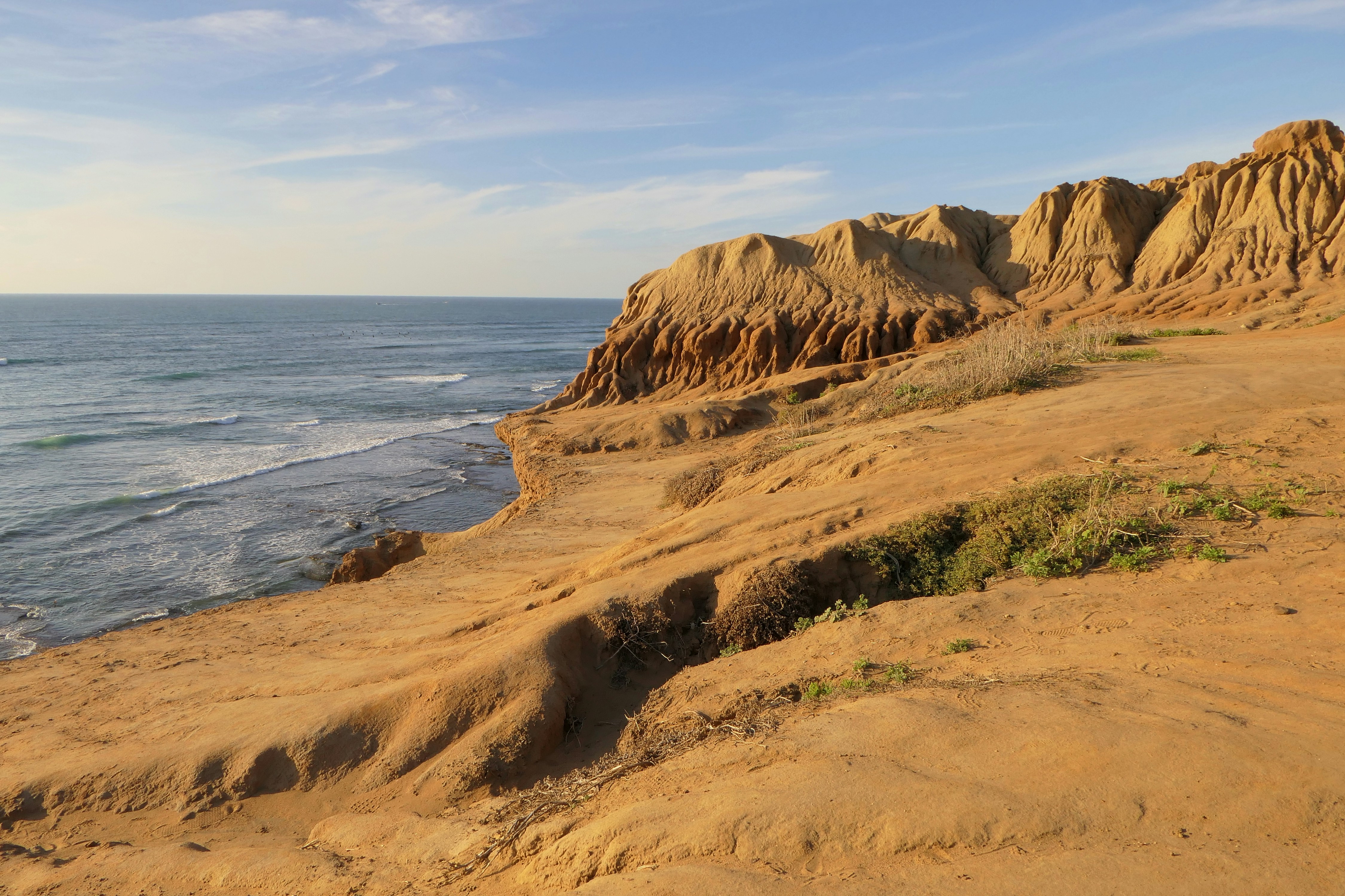 coastal cliffs along the Pacific Ocean USA