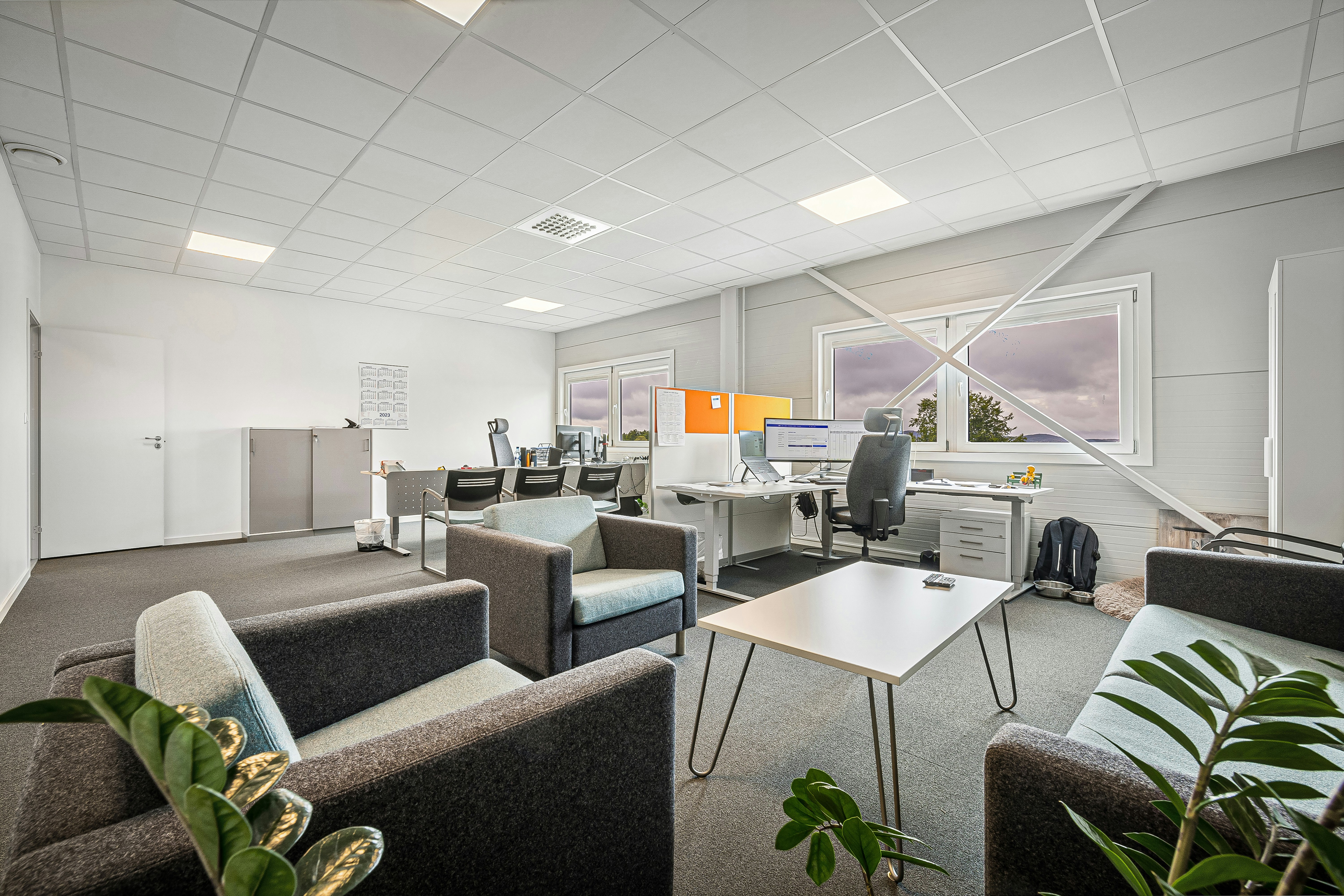 An office with a lot of chairs and desks photo – Free Indoors Image on ...