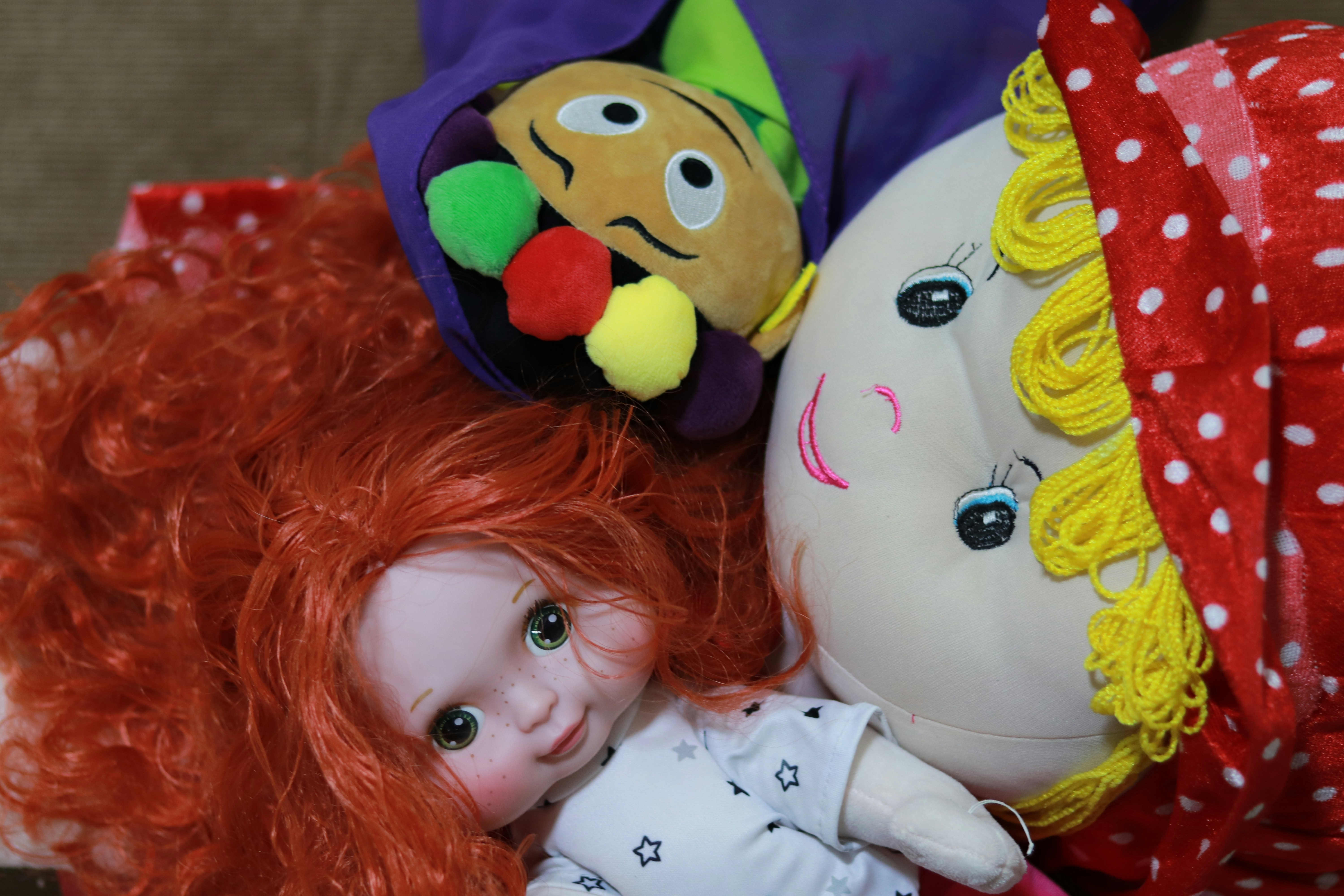 A close up of a doll and a stuffed animal photo – Free Human Image on ...