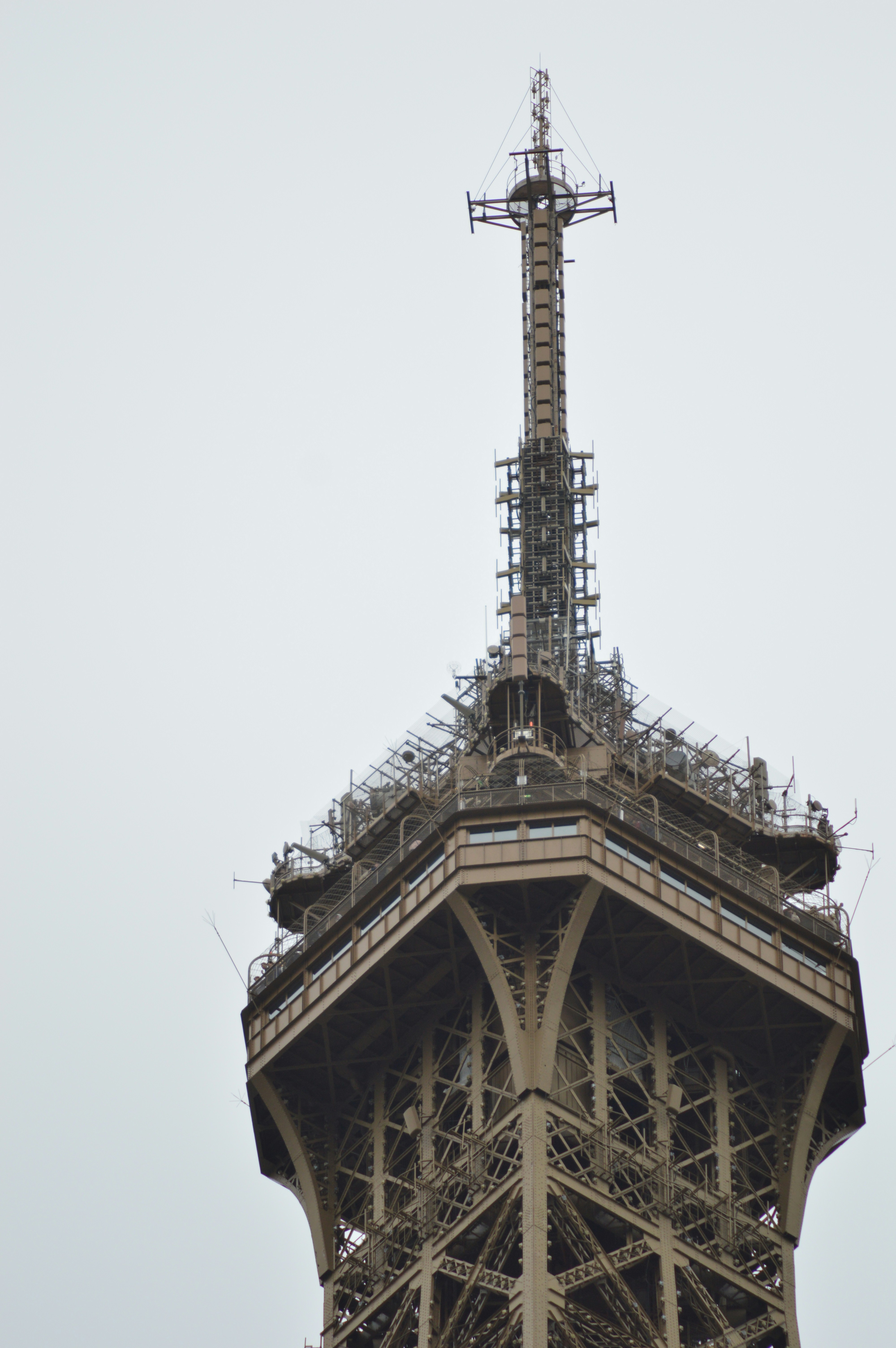 Spire in Focus: Iron Lace Reaching Toward a Pale Sky