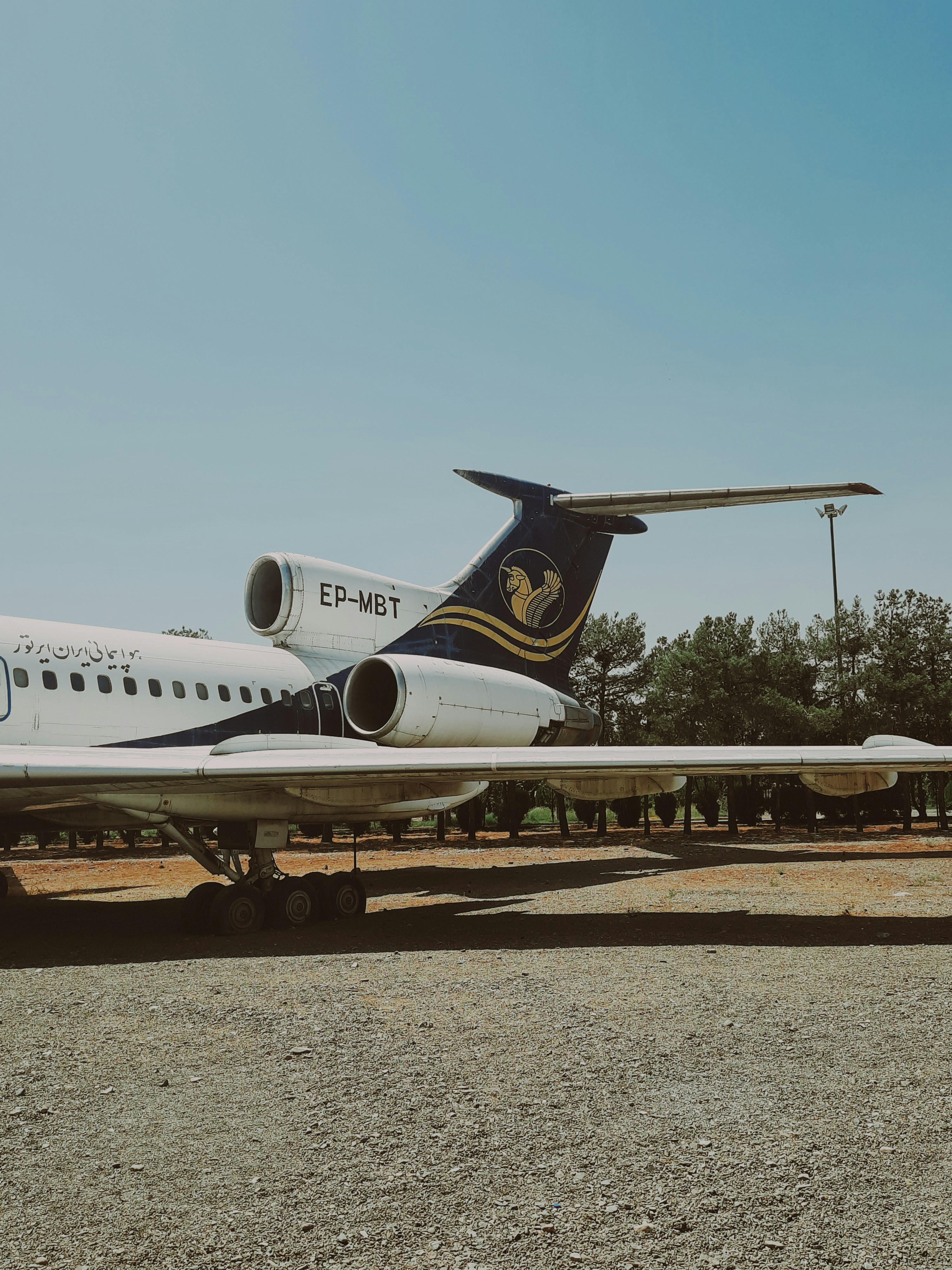 Tail End of a Quiet Standby: A Narrow-Body on a Dry Tarmac