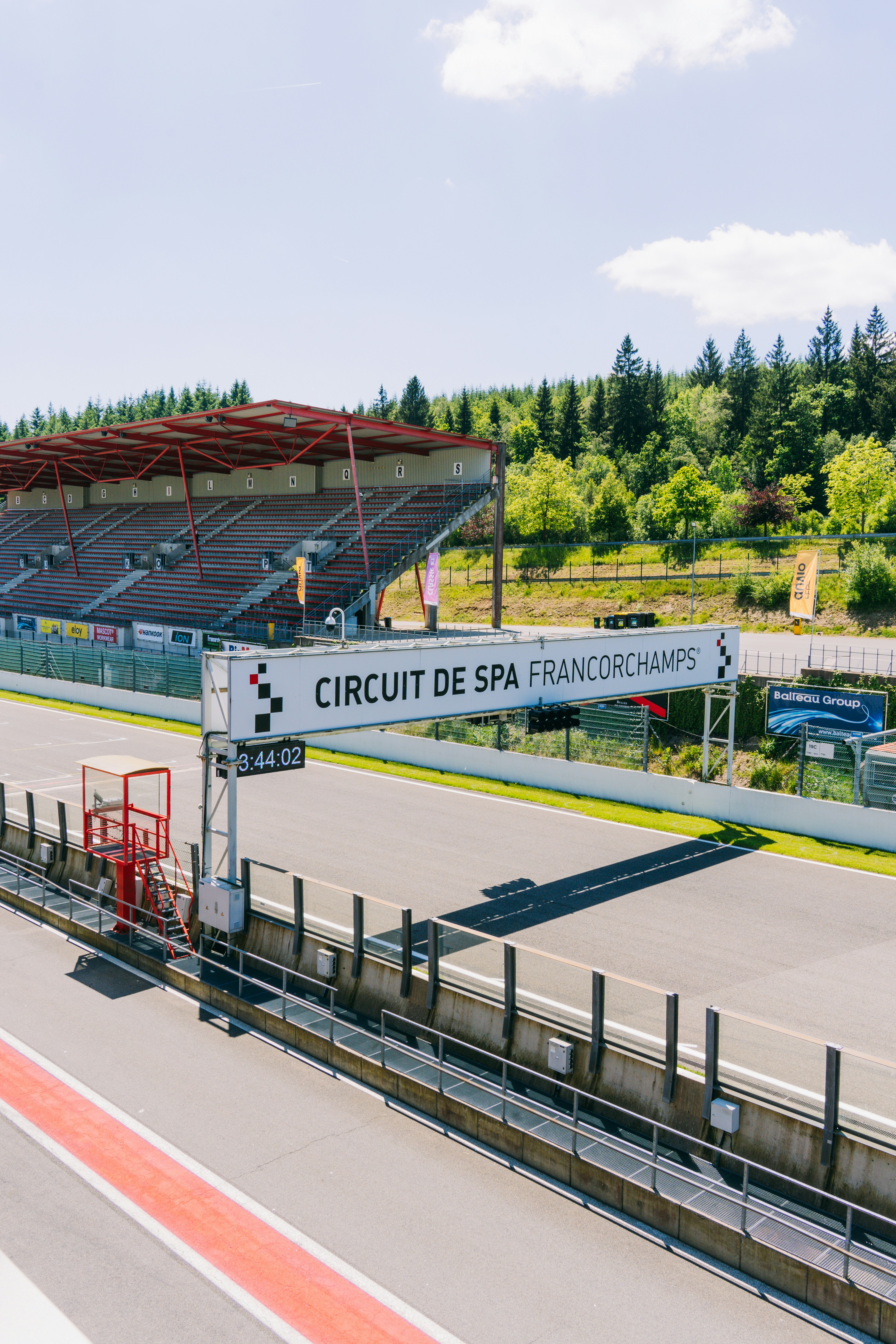 Finish Line Banner Overlook: Circuit de Spa Francorchamps Grand Stand