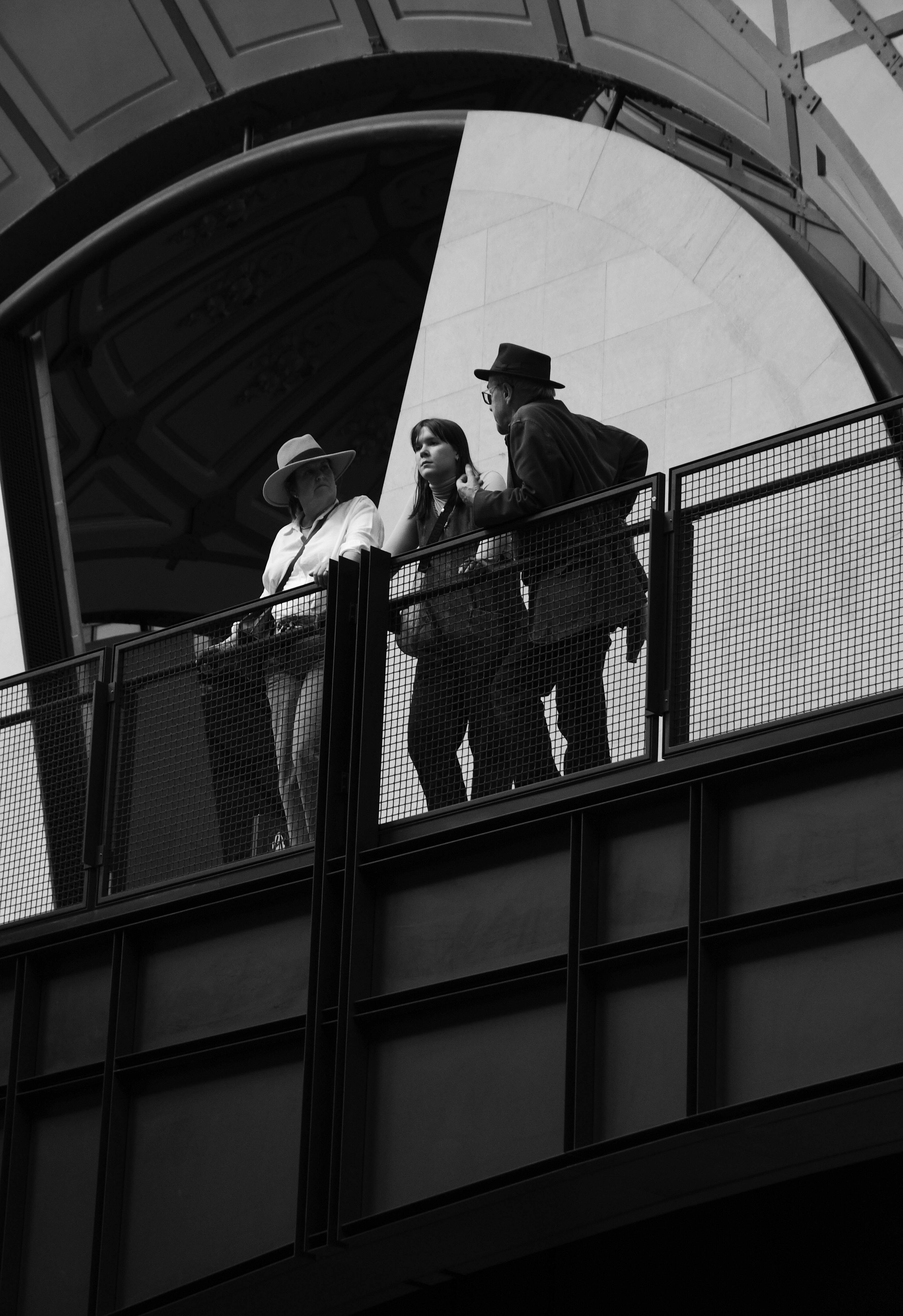Arc of Conversation on a Circular Balcony