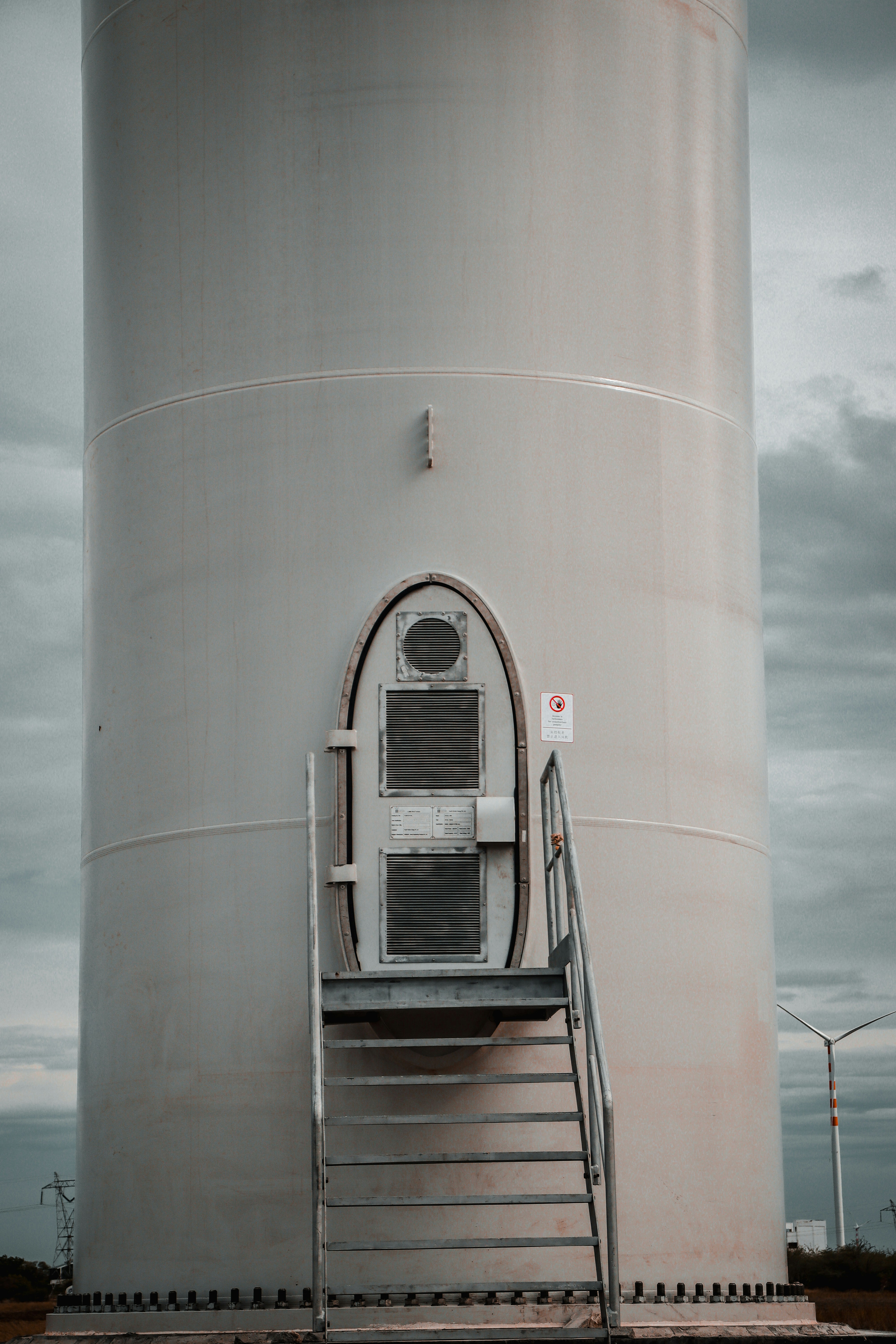 Staircase Sentinel on a Silent Silo