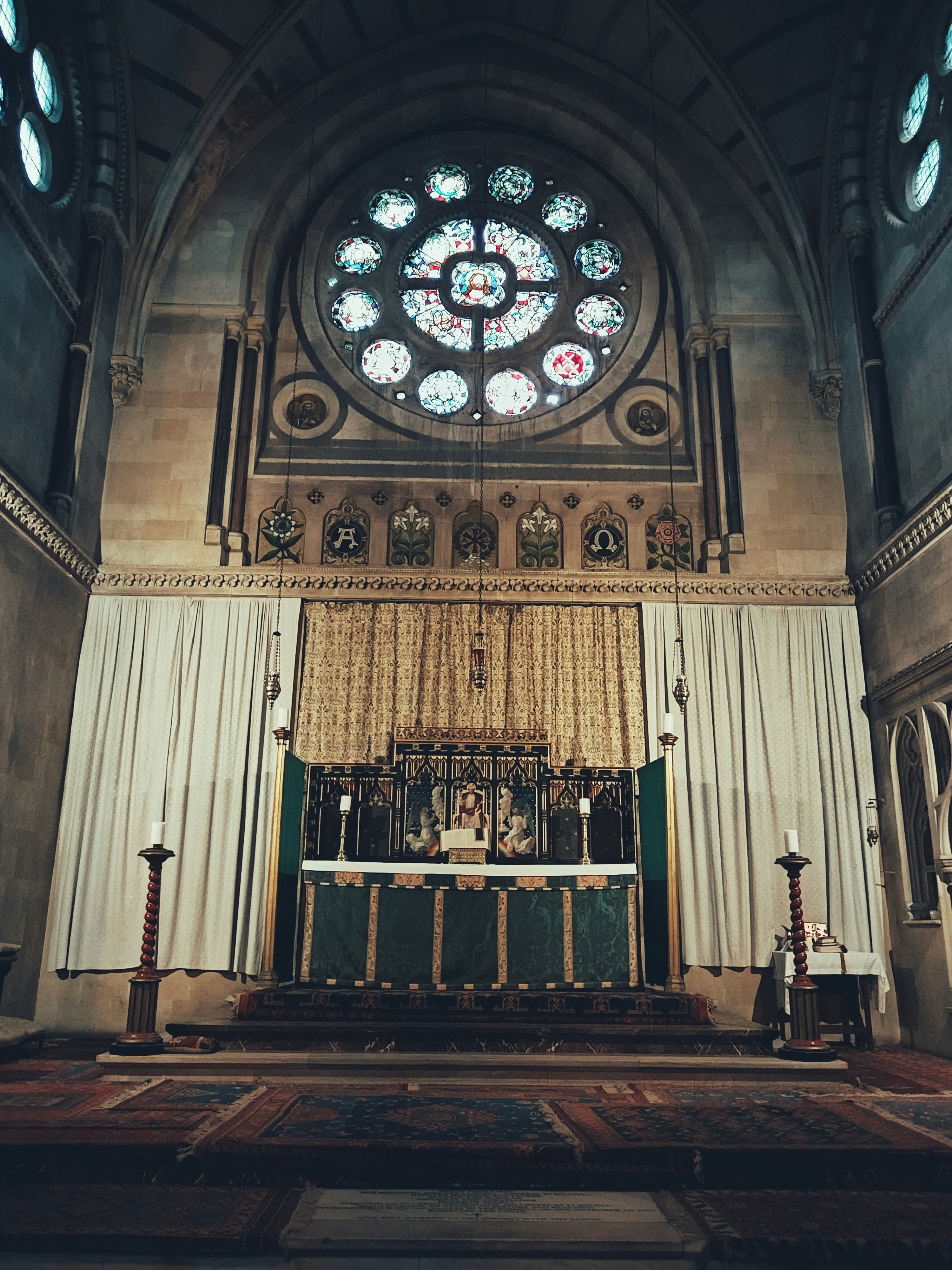 Choir Stall Beneath the Rose Window