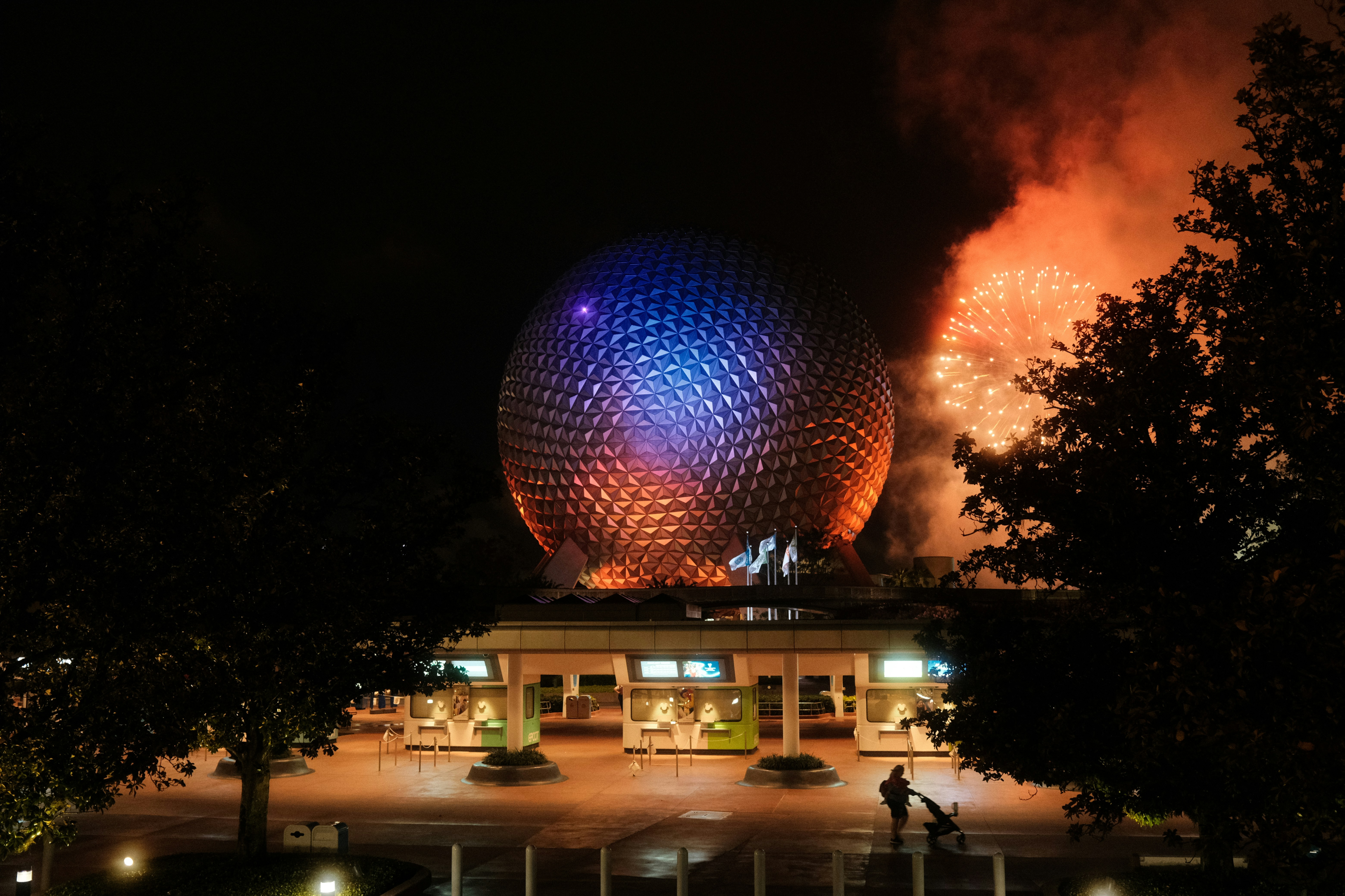 A building with a large ball on top of it photo – Free Epcot Image on ...