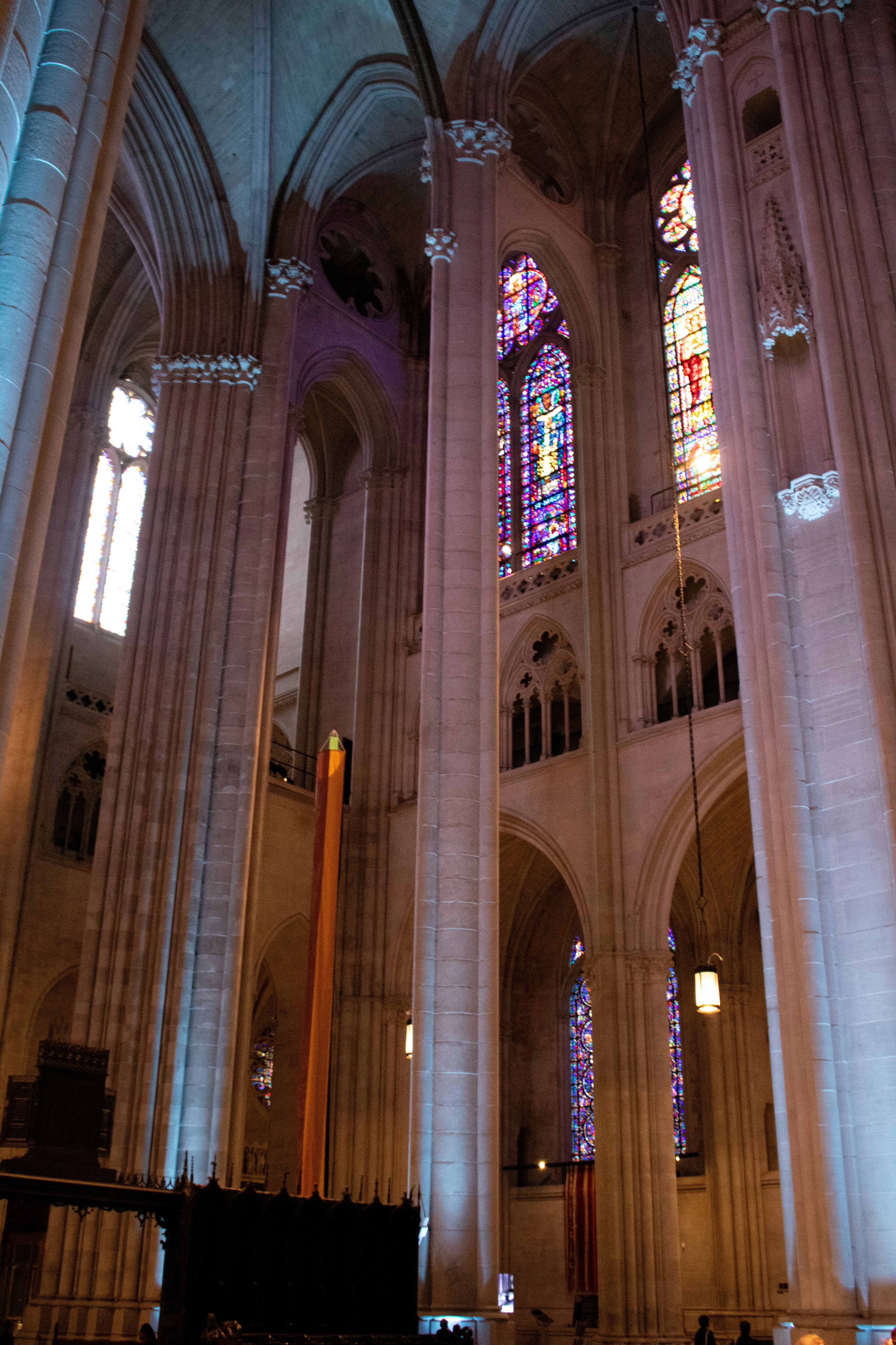 Light Between Columns: Stained Glass in a Gothic Cathedral