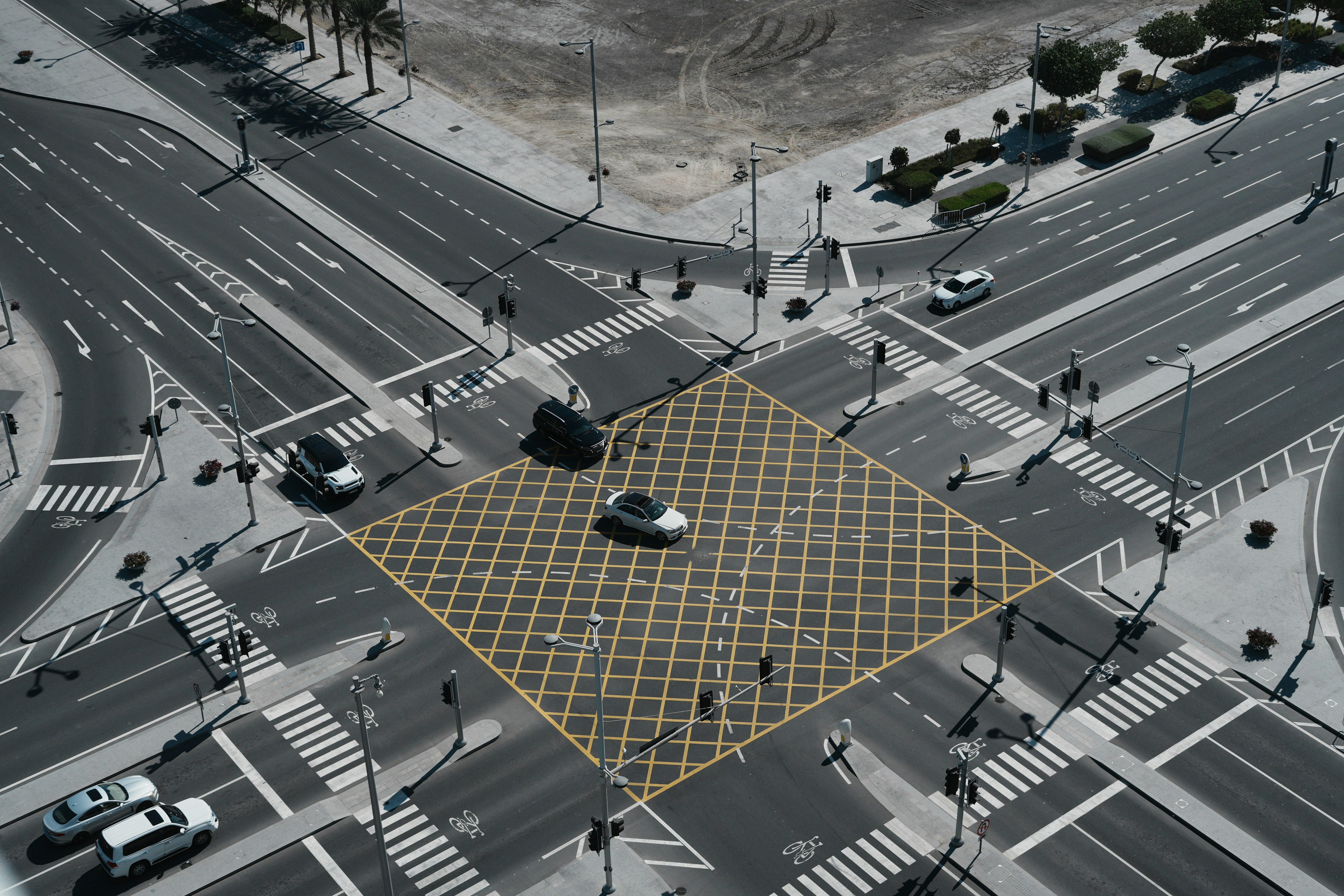 Urban Crossroads: A Dance of Motion and Stillness
