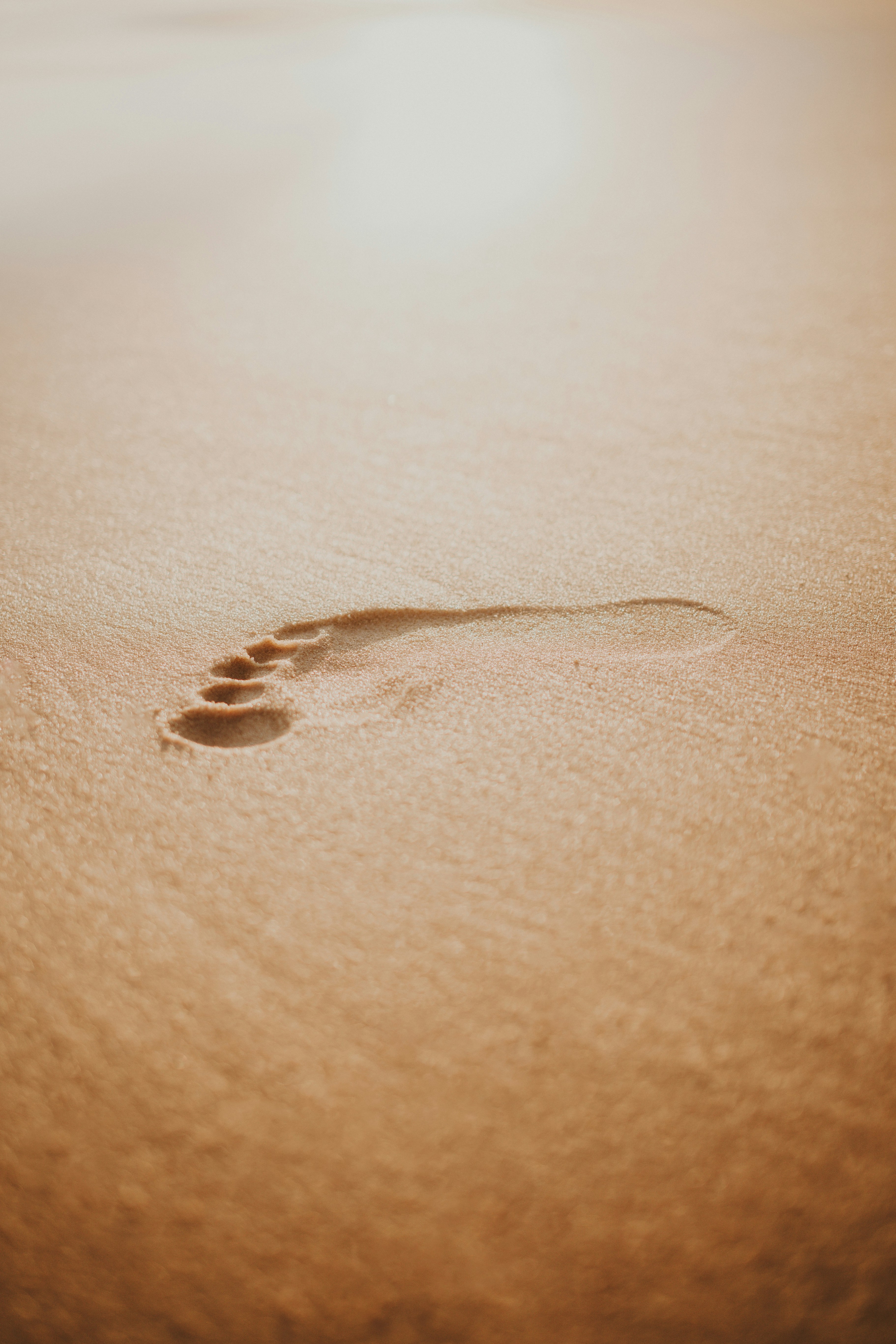 A foot print in the sand on a beach photo – Free Lacanau océan Image on ...