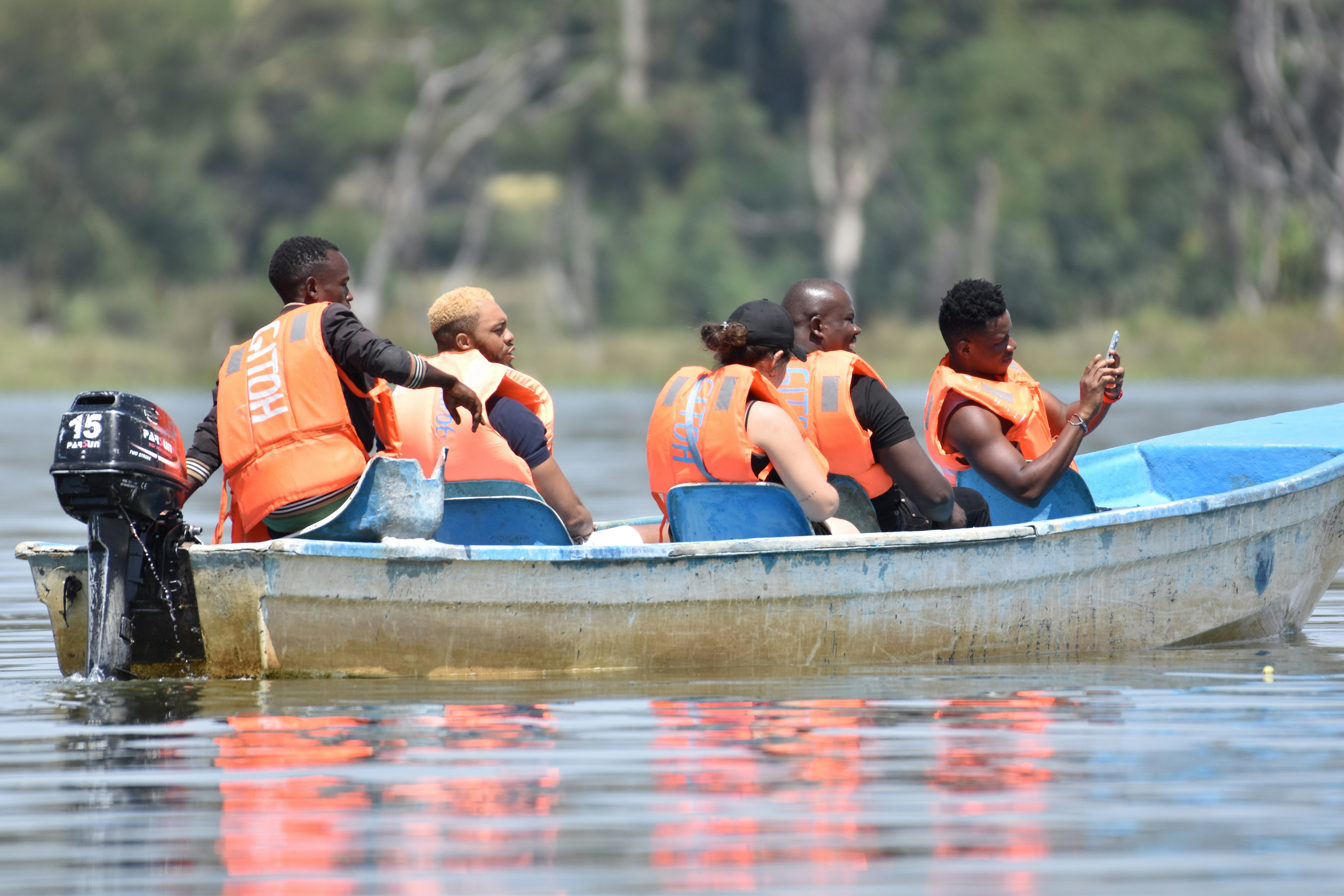 Echoes of Orange: A Lakebound Selfie Crew