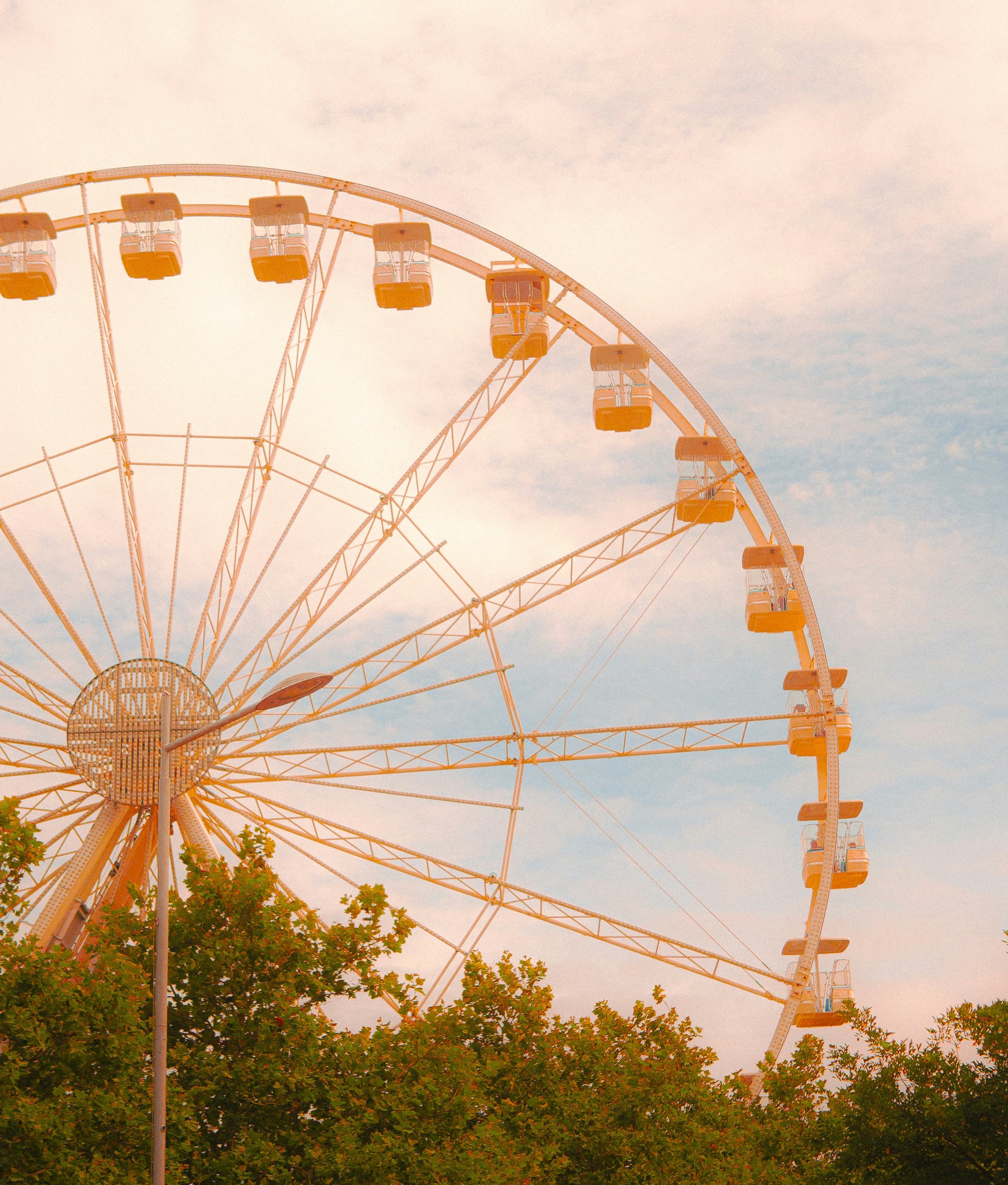 A ferris wheel in the middle of a park photo – Free La rochelle Image ...