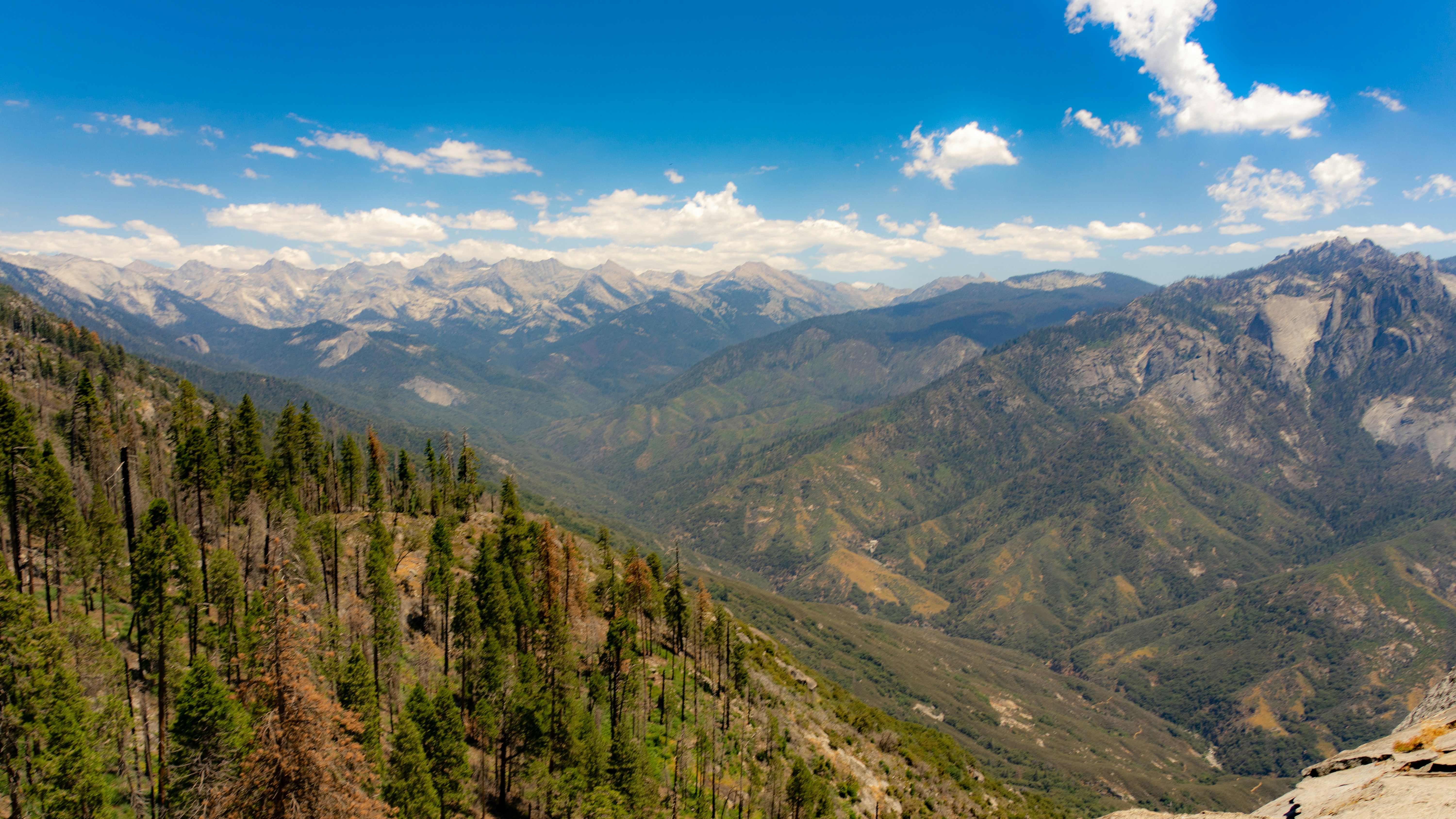 A view of the mountains from a high point of view photo – Free Forest ...