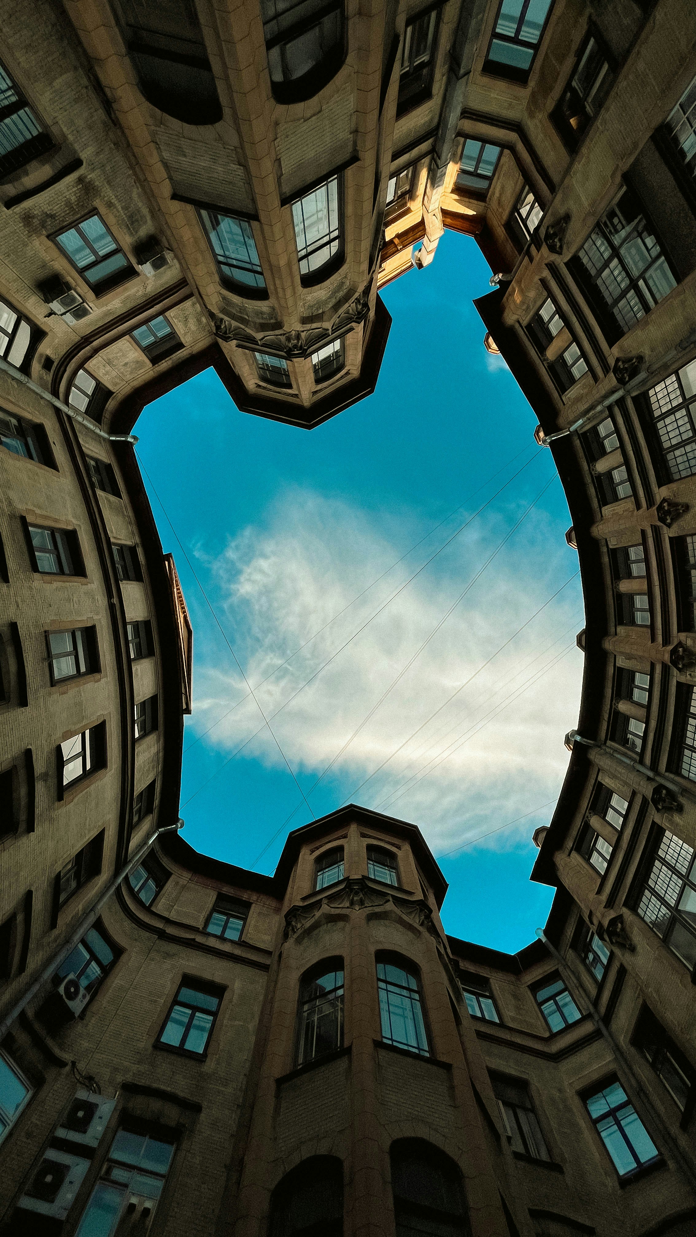 Looking up at a tall building from the ground photo – Free Architecture ...