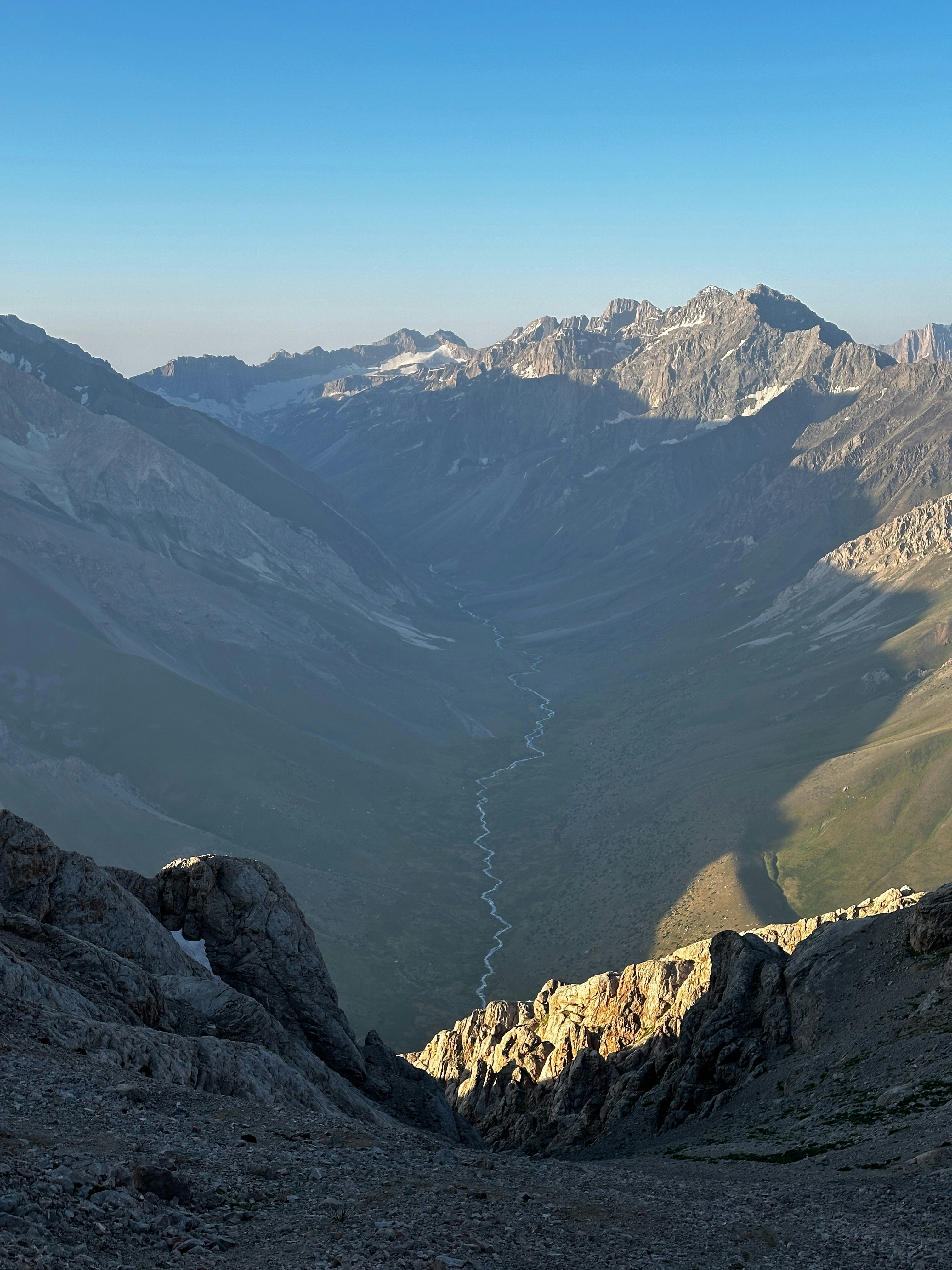 A view of the mountains from a high point of view photo – Free ...