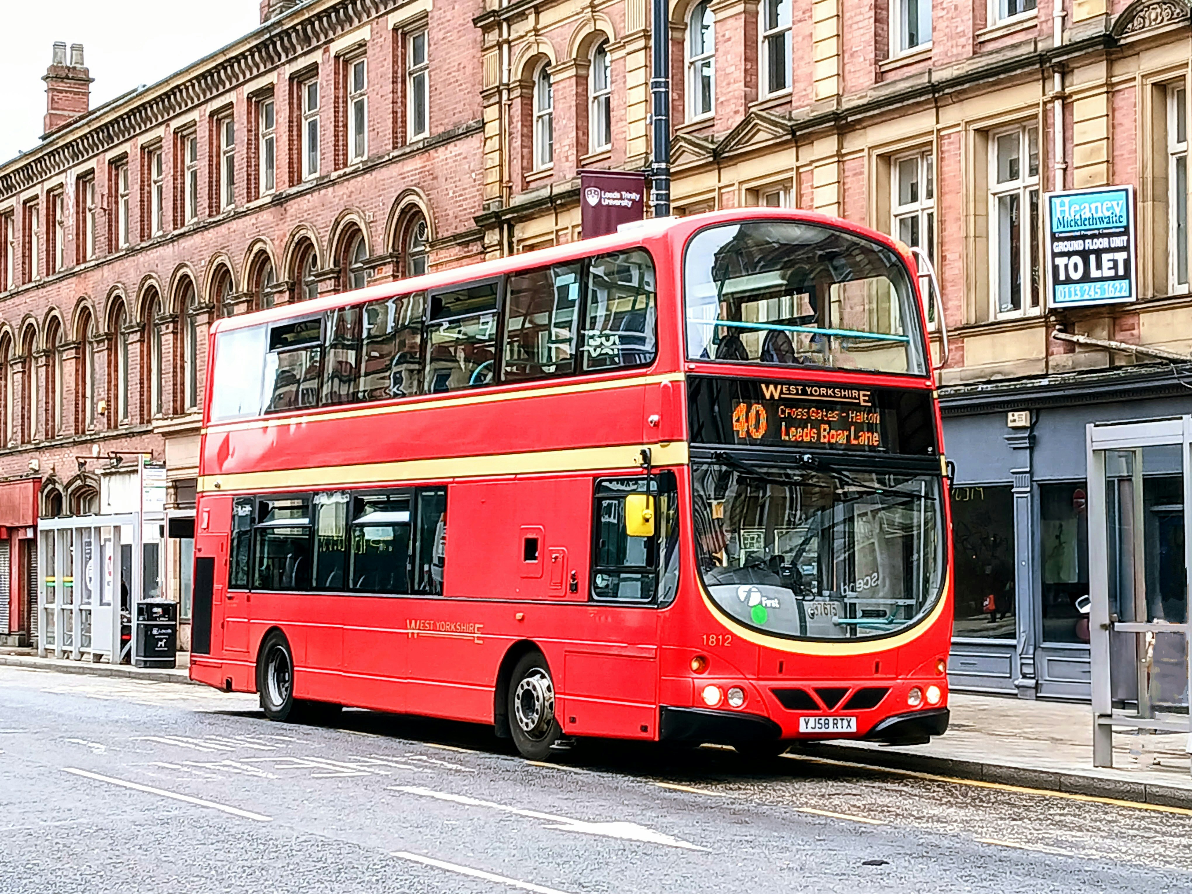 A First West Yorkshire bus in the West Yorkshire heritage livery operating Route 40 to Leeds Boar Lane on Wednesday 10th July 2024. Uploaded on Thursday 1st August 2024 to celebrate Yorkshire Day.