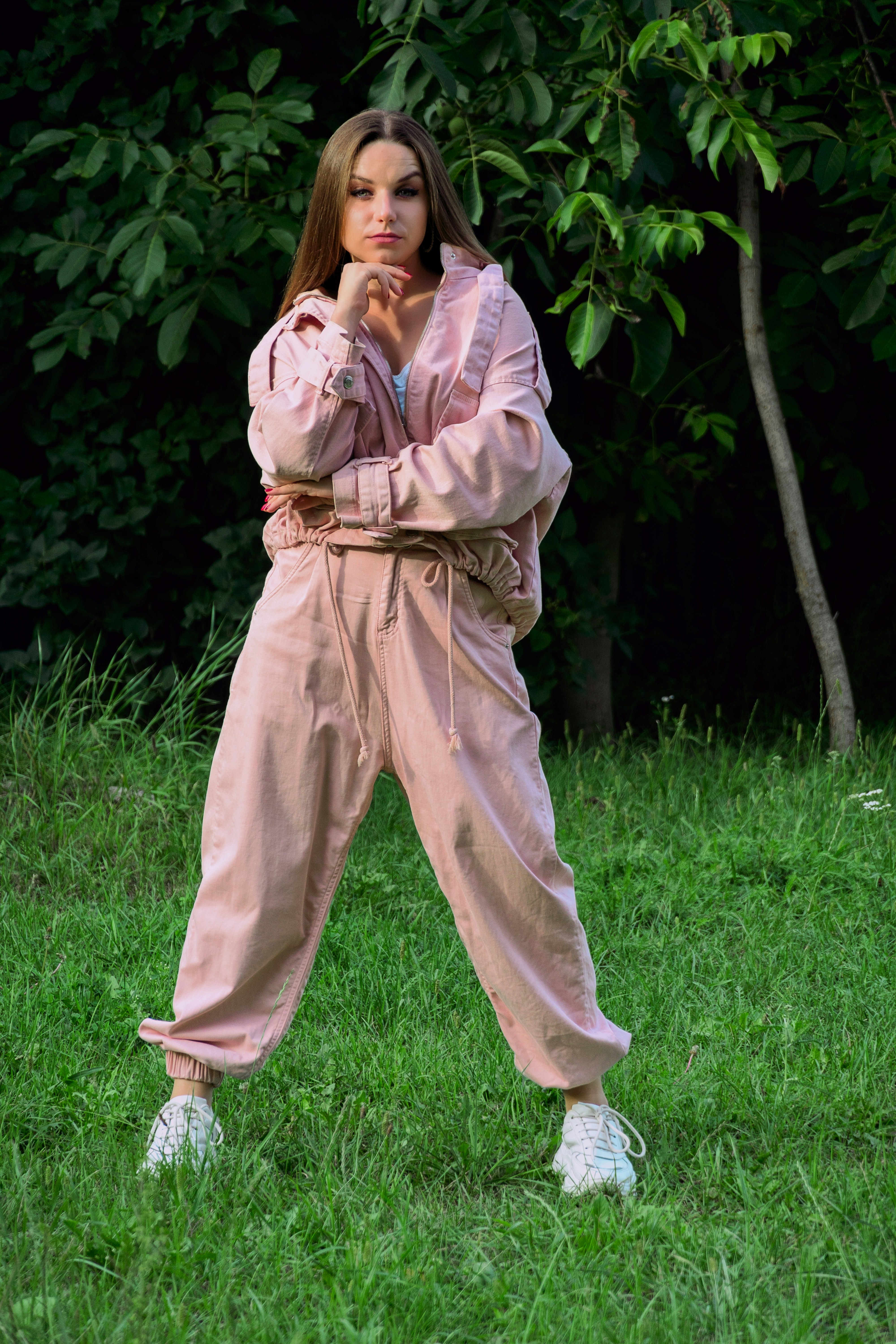 Rosy Jumpsuit in Green Light