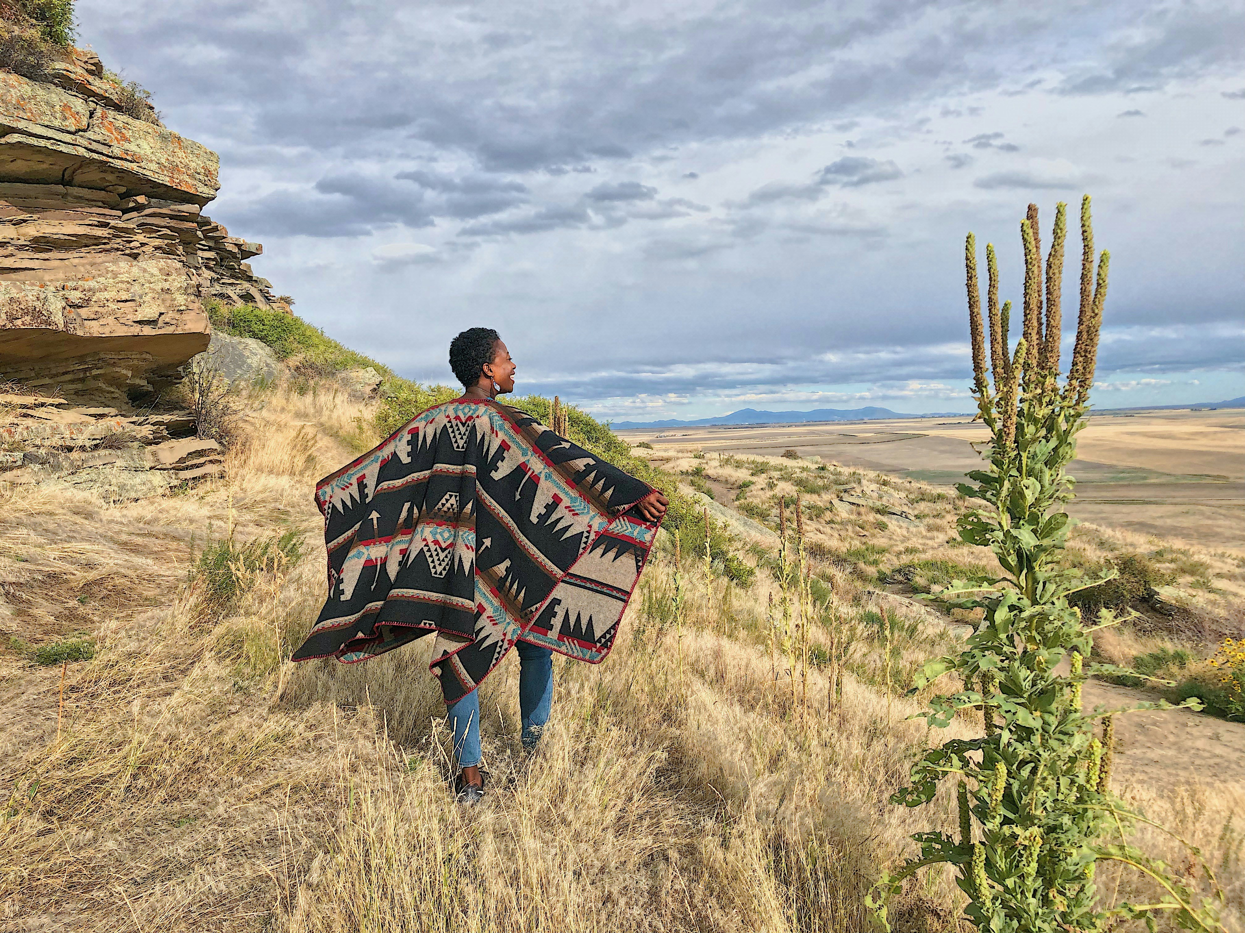 Cape-like Cloak in the Golden Grasses