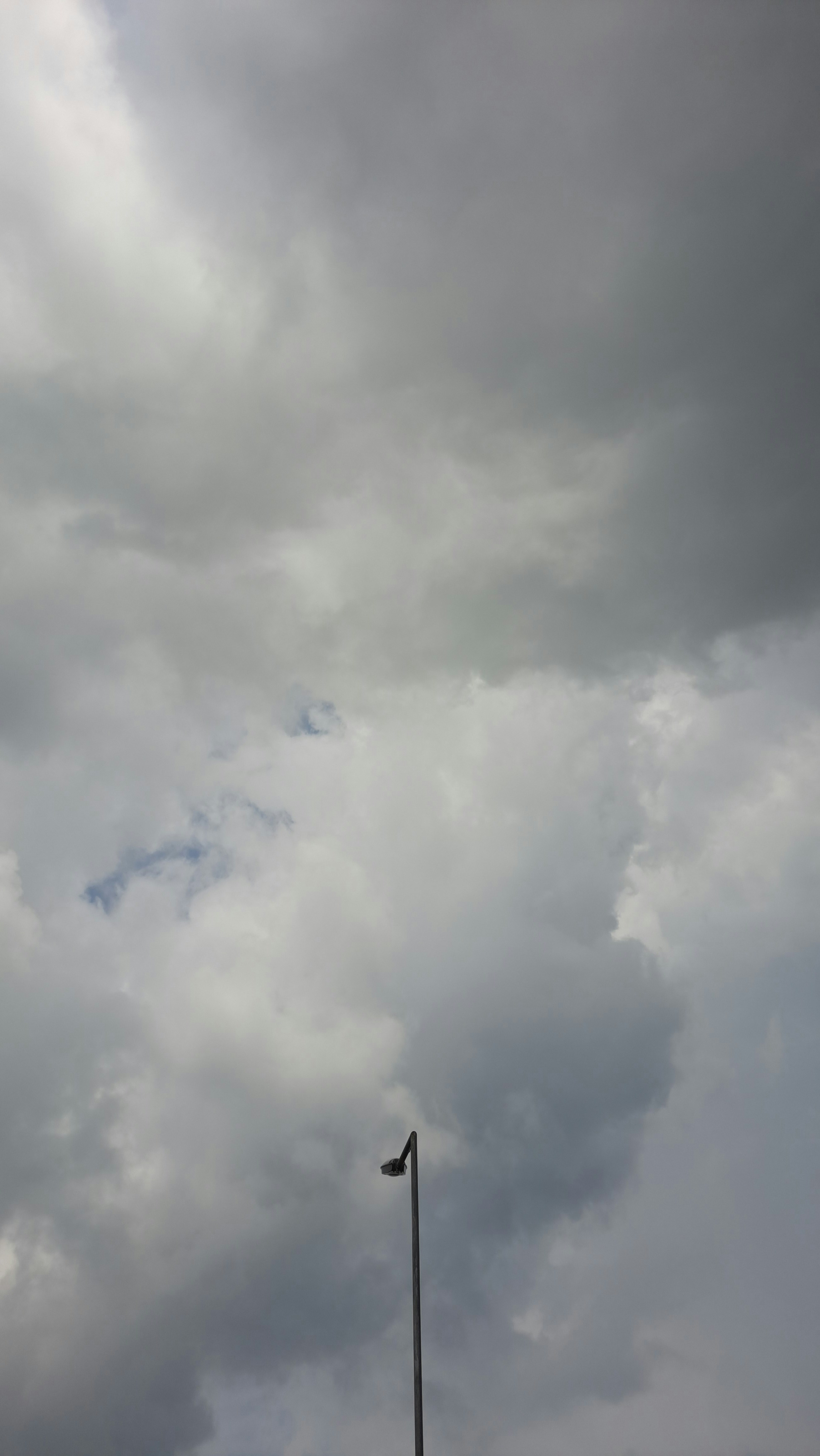 Vertical Sentinel Beneath a Sea of Storm Clouds