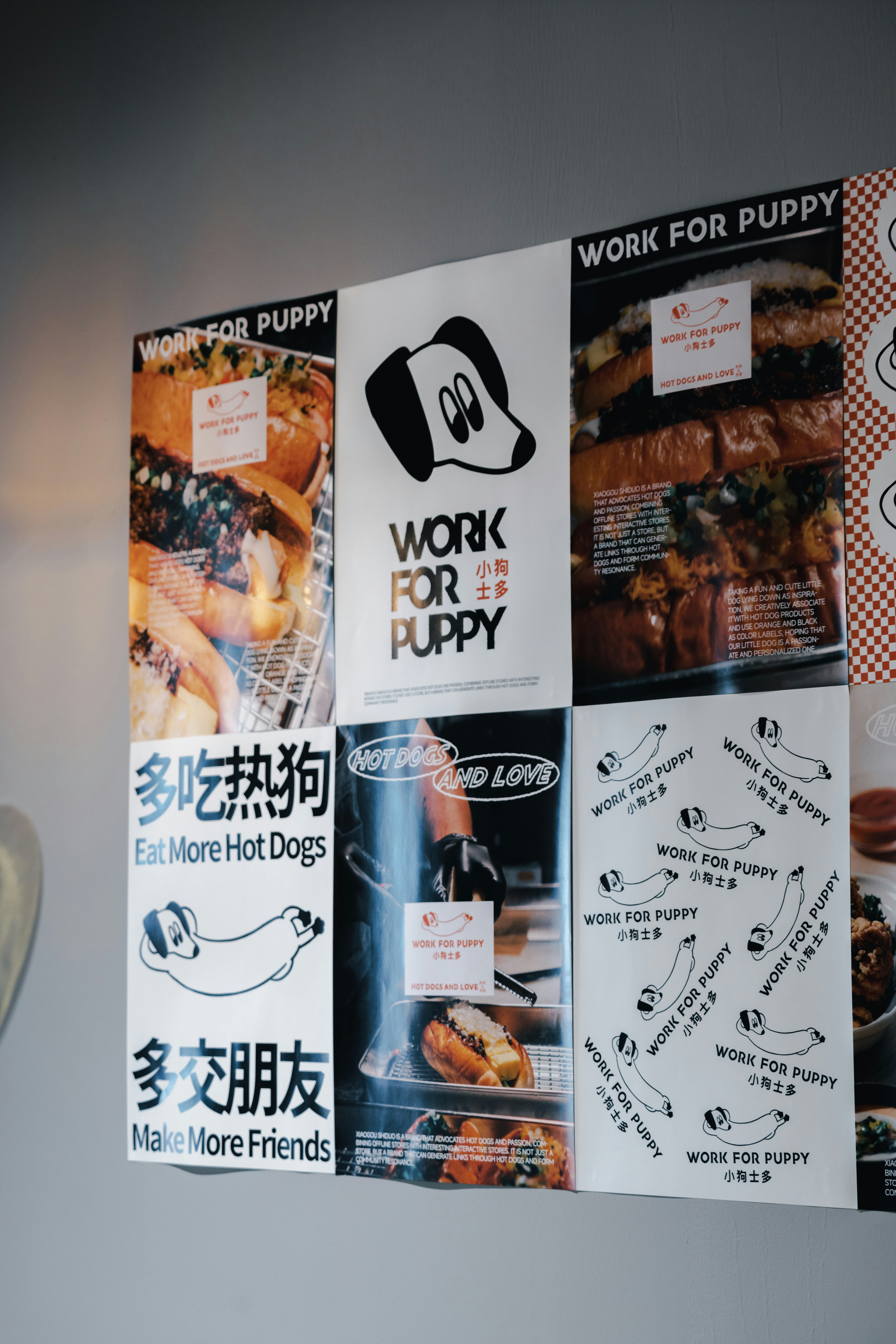 A bunch of posters are hanging on a wall photo – Free Paper Image on ...