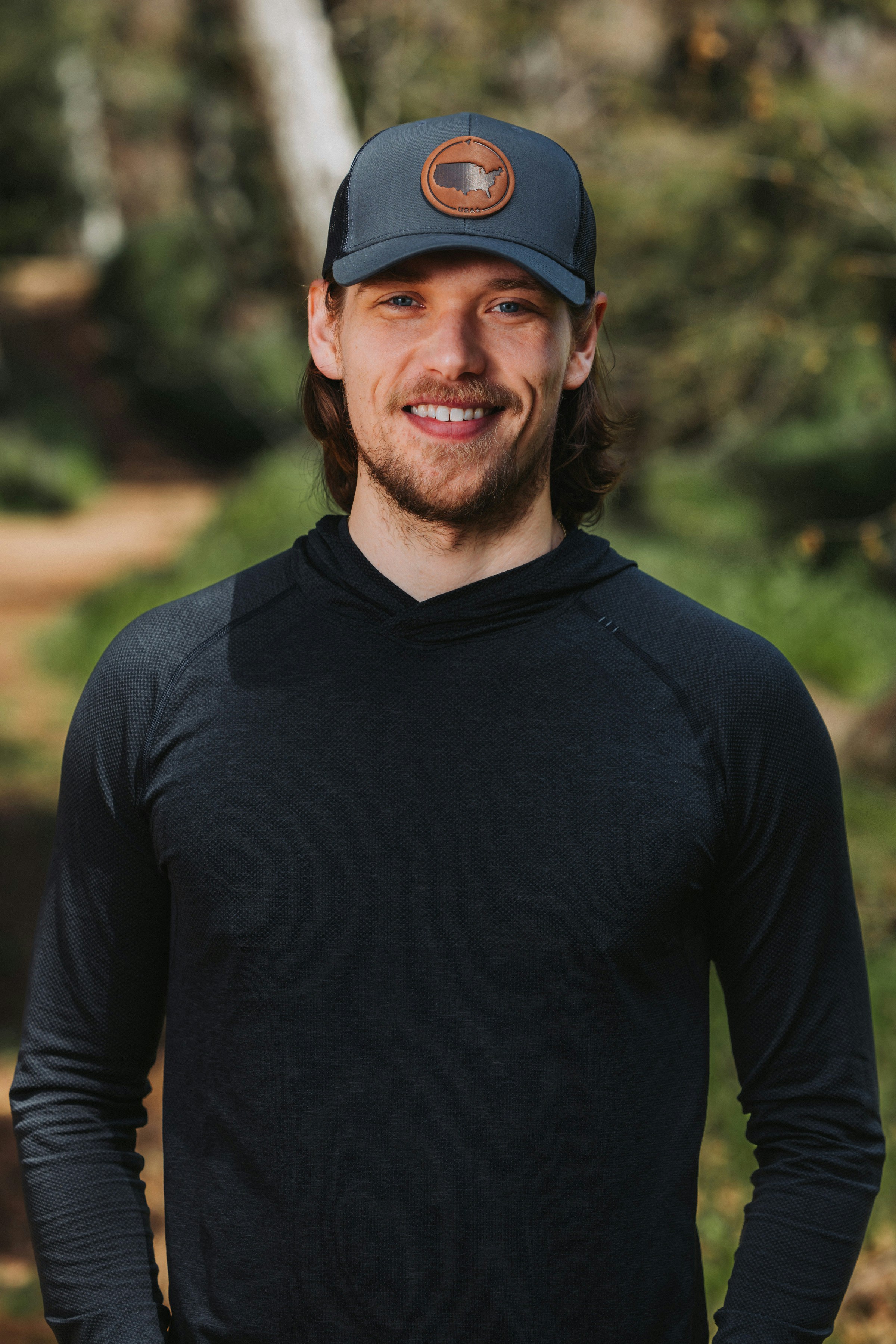Forest Light Portrait: Calm Confidence in the Pines