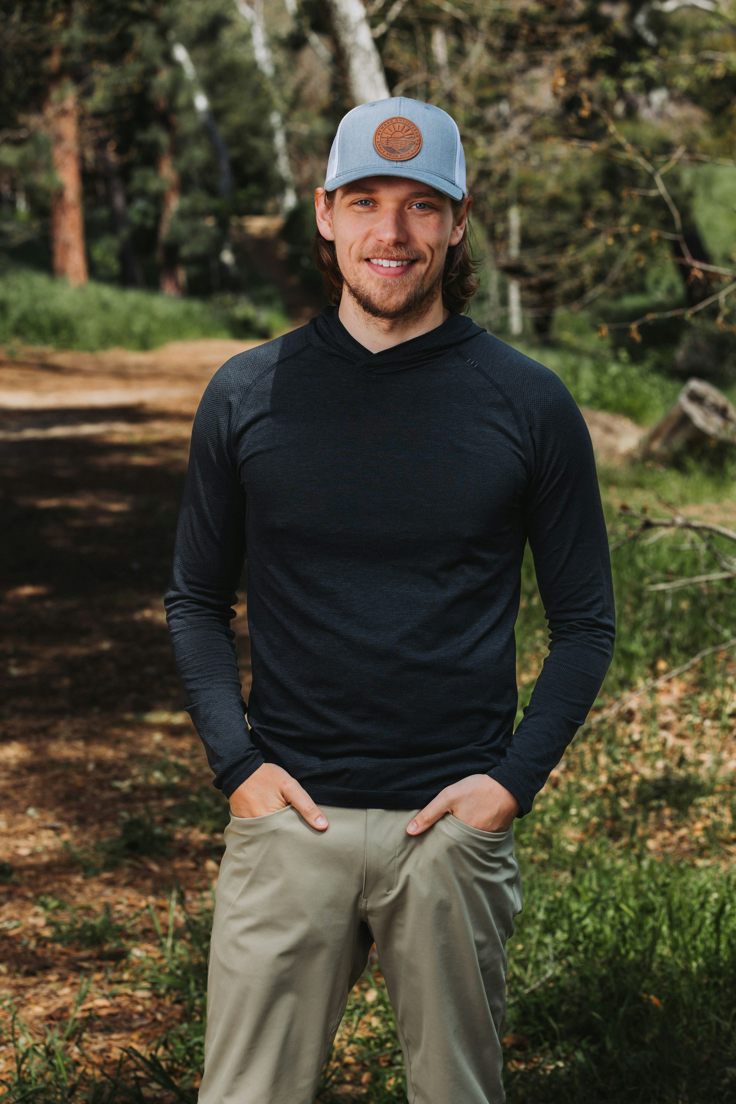 Under the Canopy: Forest Trail Portrait of Quiet Confidence