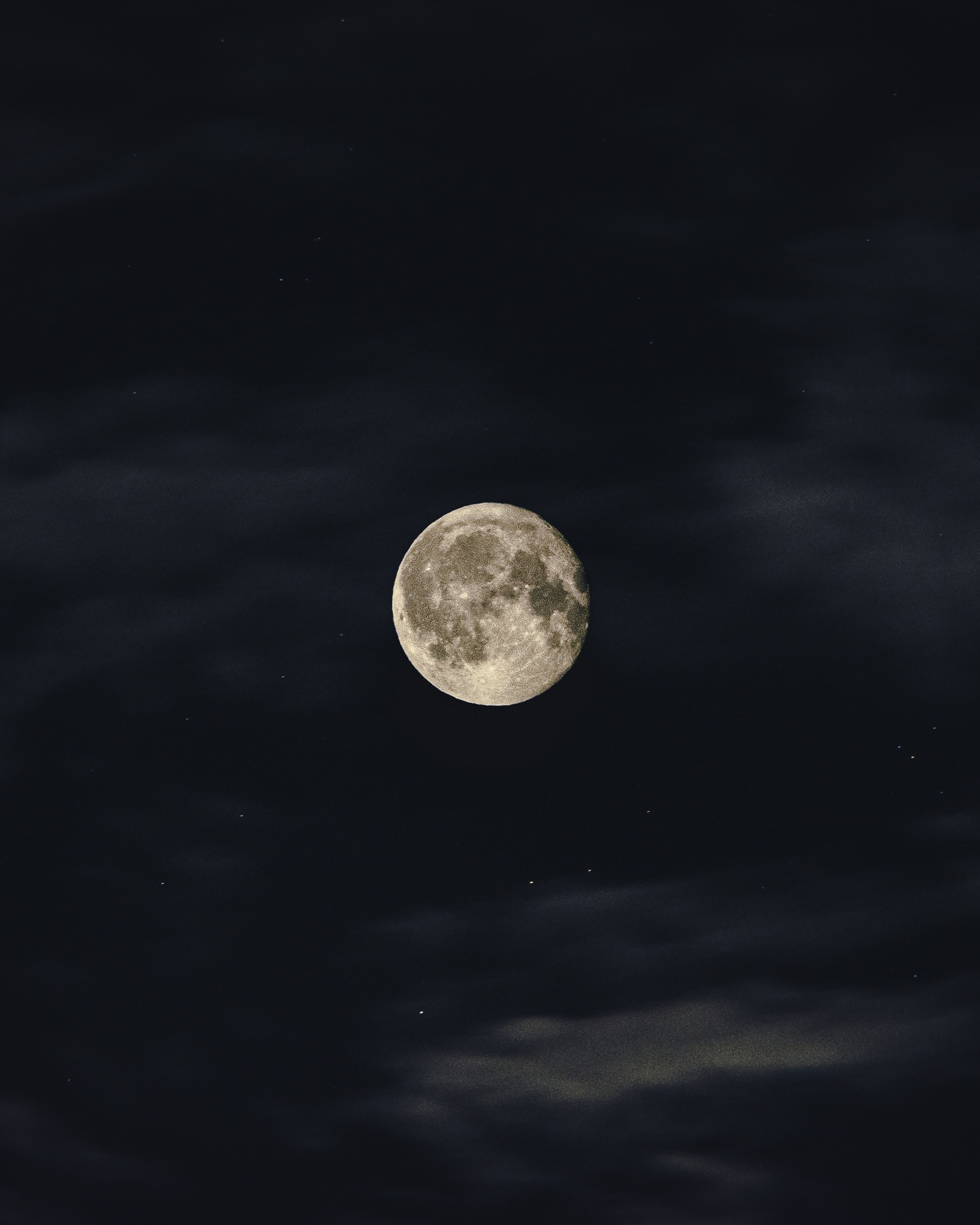 A full moon in the night sky with clouds photo – Free Moscow Image on ...