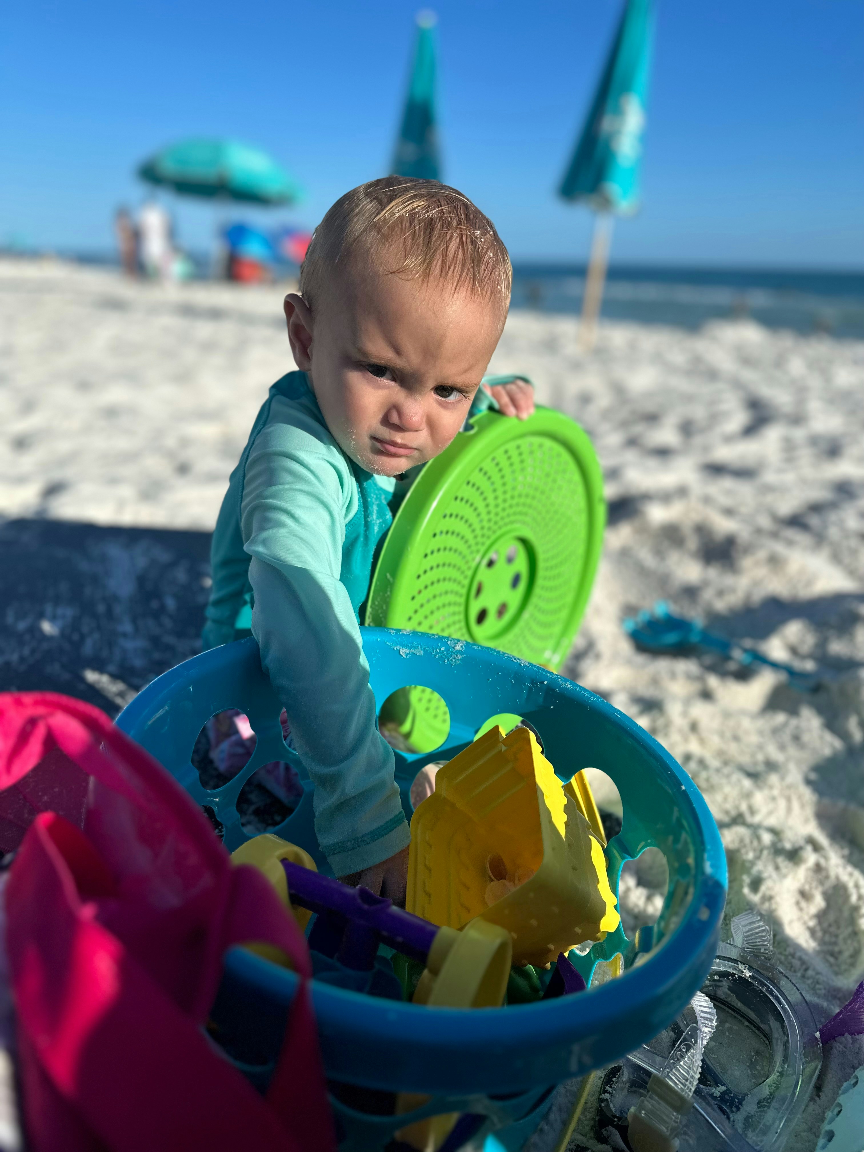 Little Beach Explorer with a Green Scoop