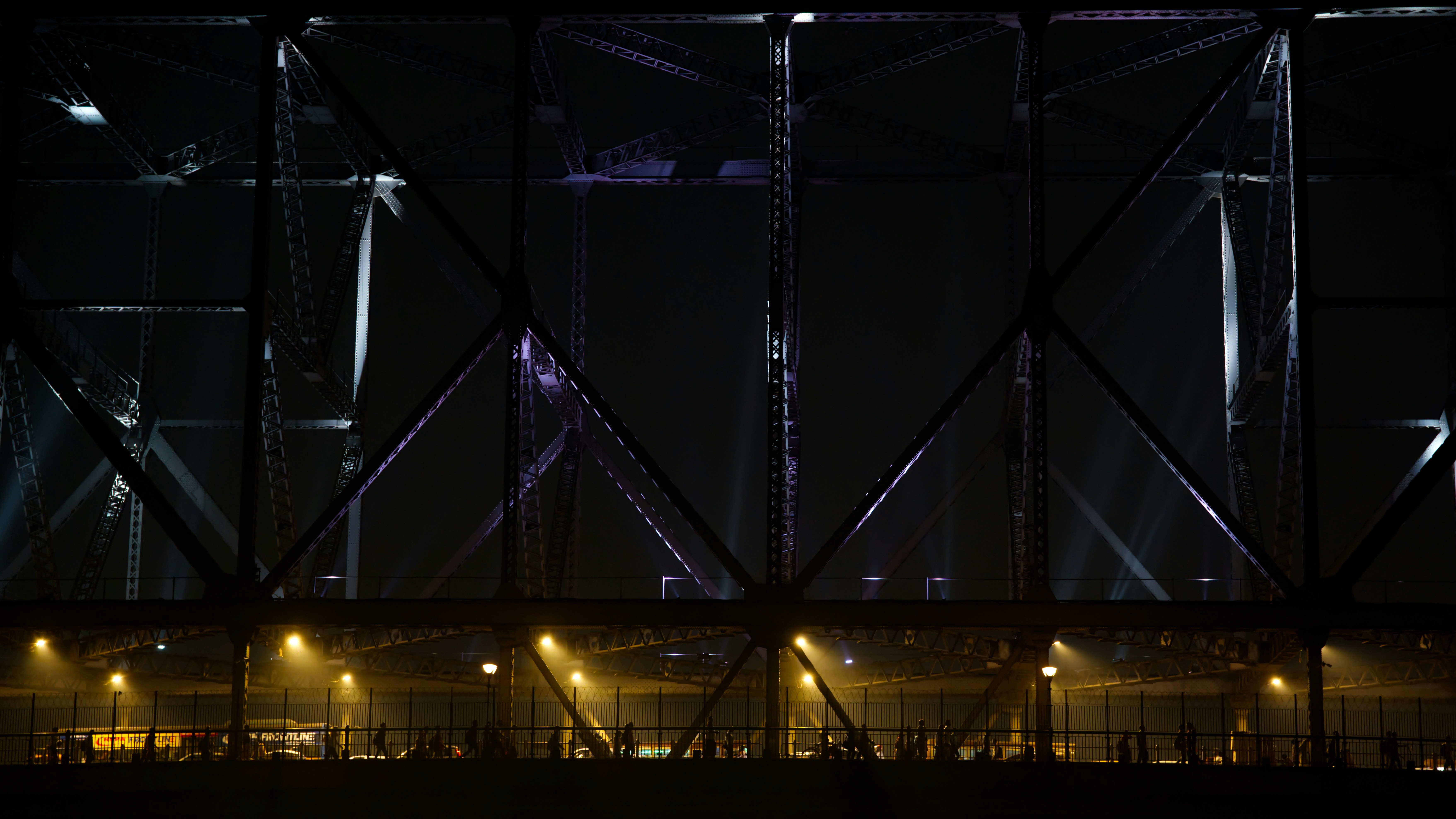 Night Rails: Industrial Geometry Under Low Light