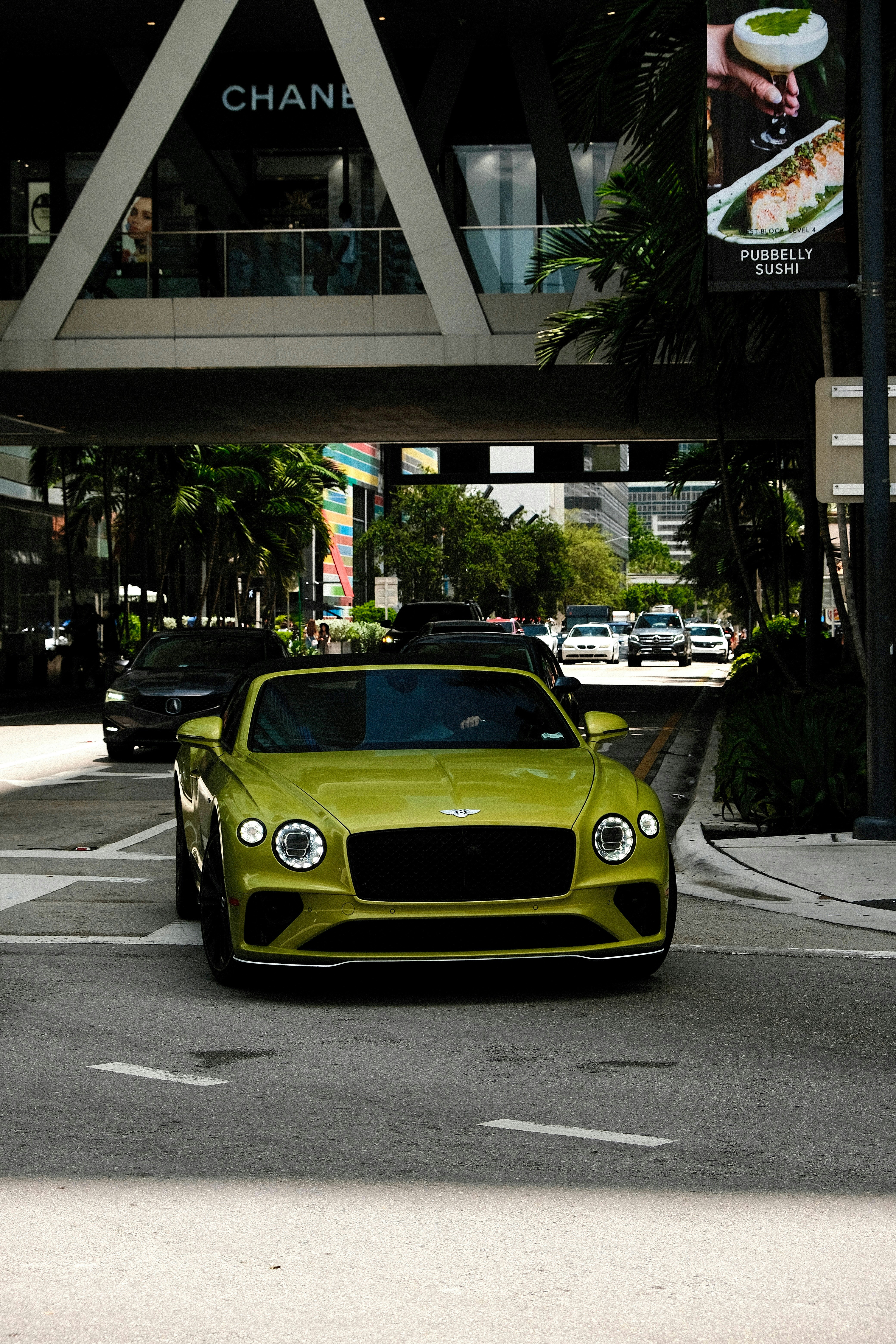 Emerald Elegance: A Bentley in Motion