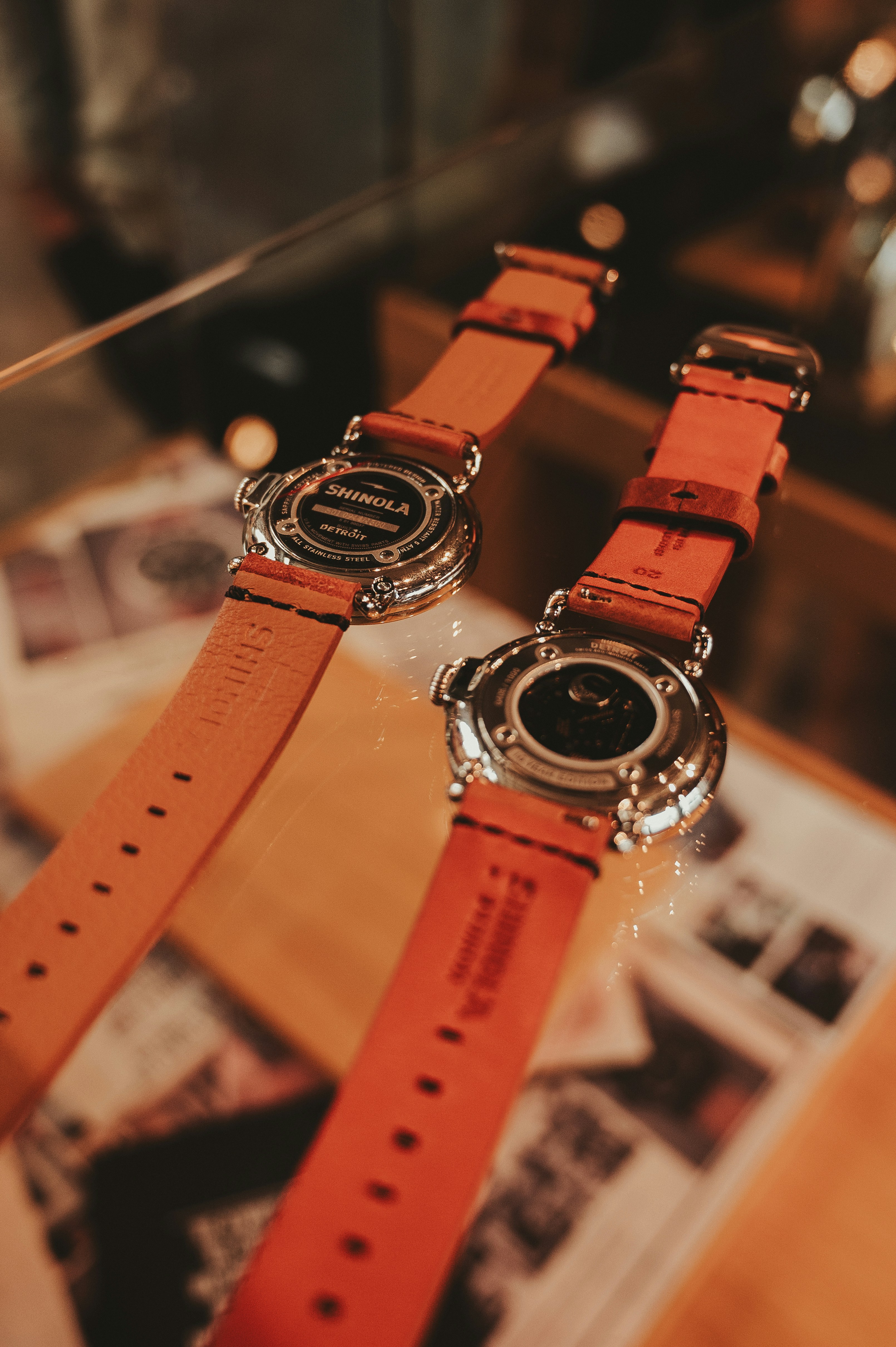 Leather Straps in Focus: A Quiet Moment of Timepieces
