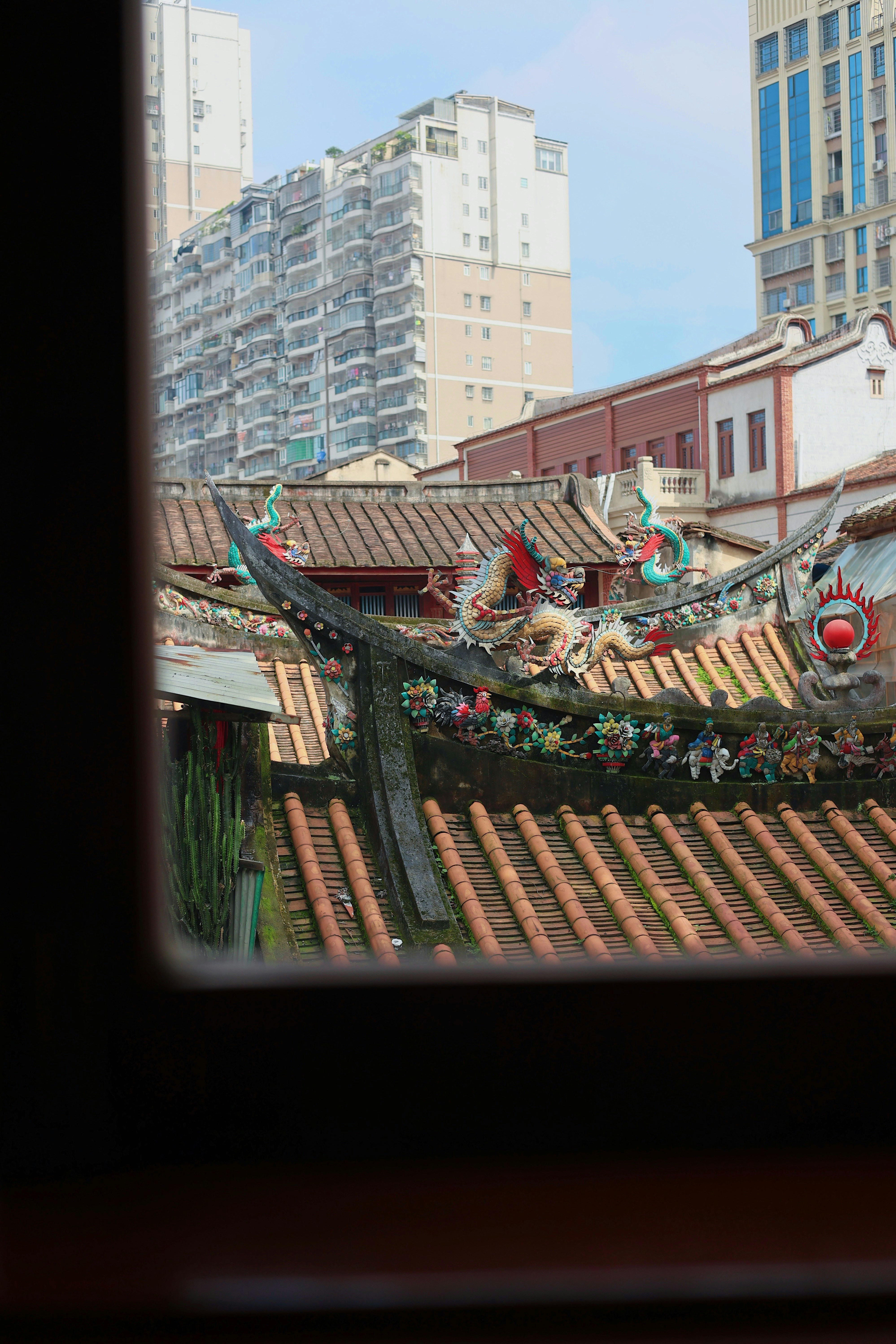 A view from a window of a chinese building photo – Free China Image on ...