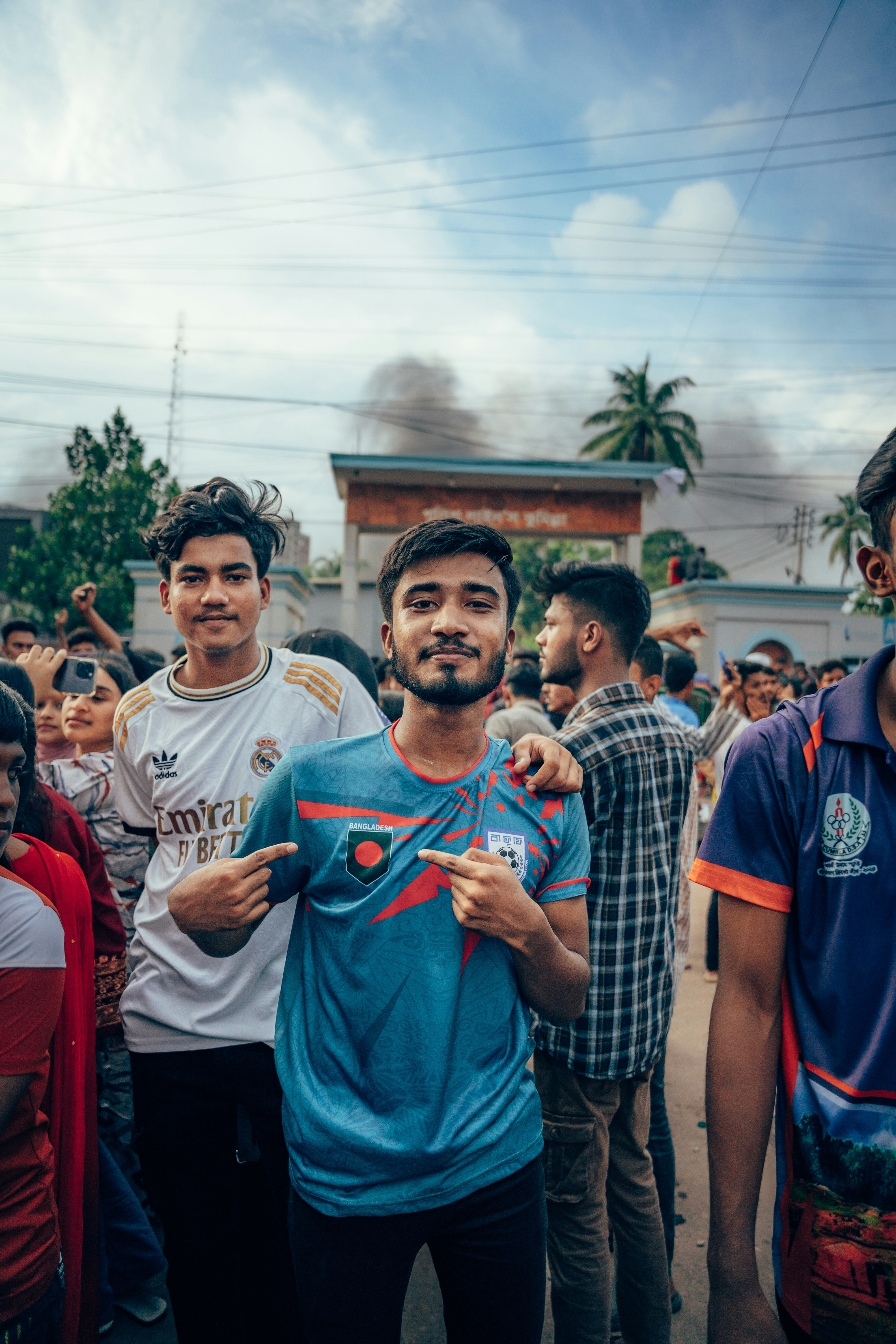Center Stage in a Crowded Square: A Blue Jersey Moment