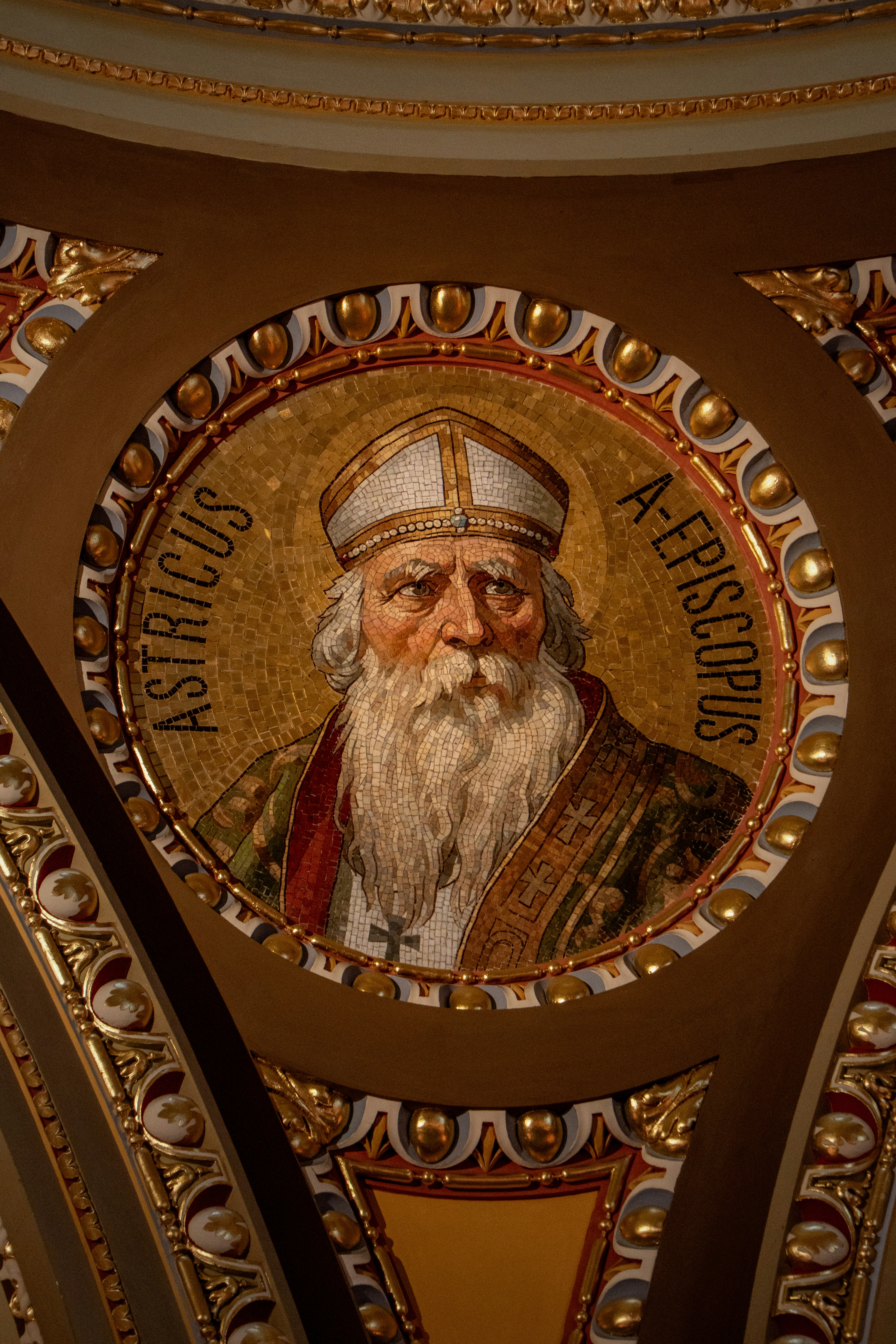 Icon of Wisdom: Mosaic Portrait at the Domed Ceiling