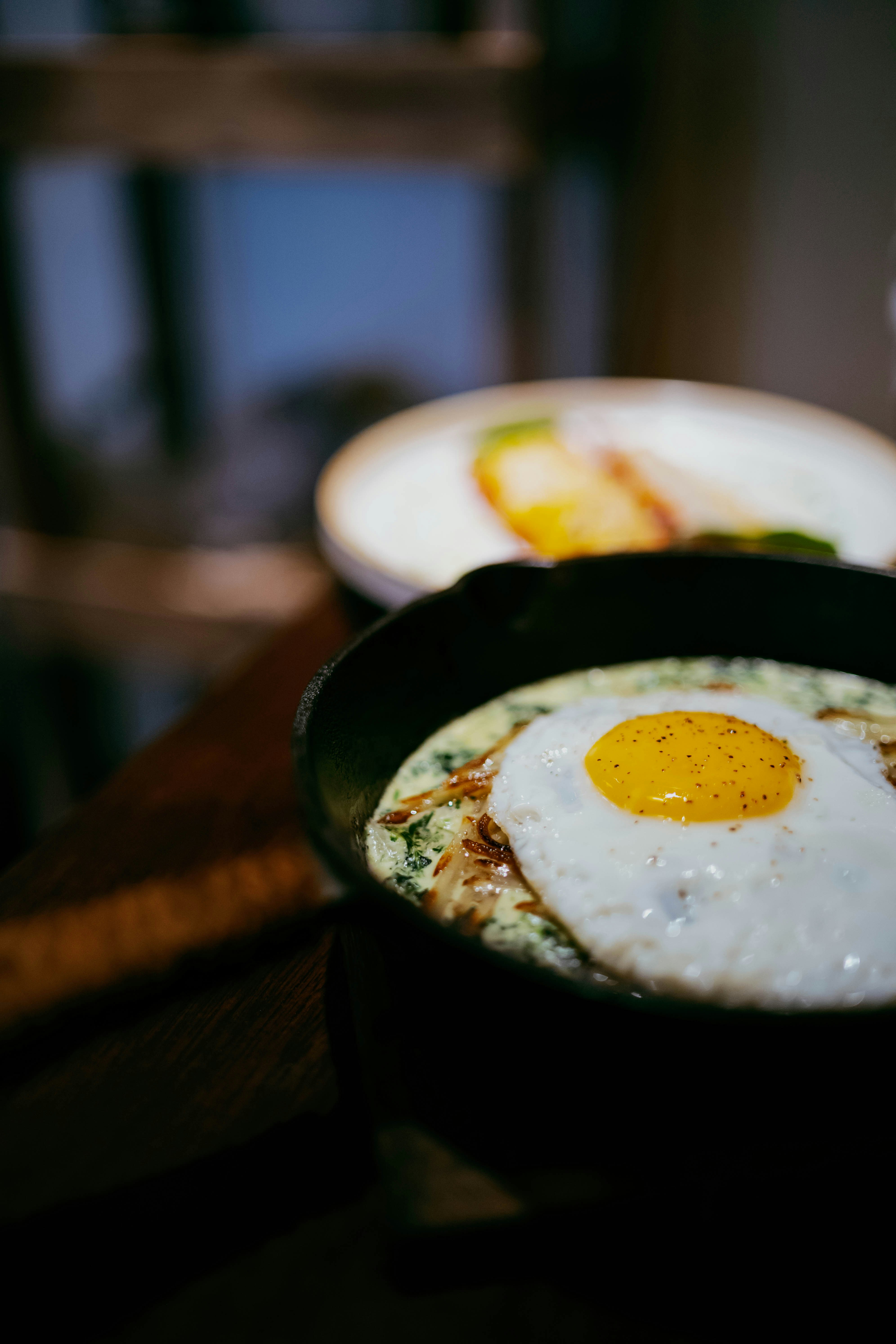 Sunny Egg in a Cast Iron Frame