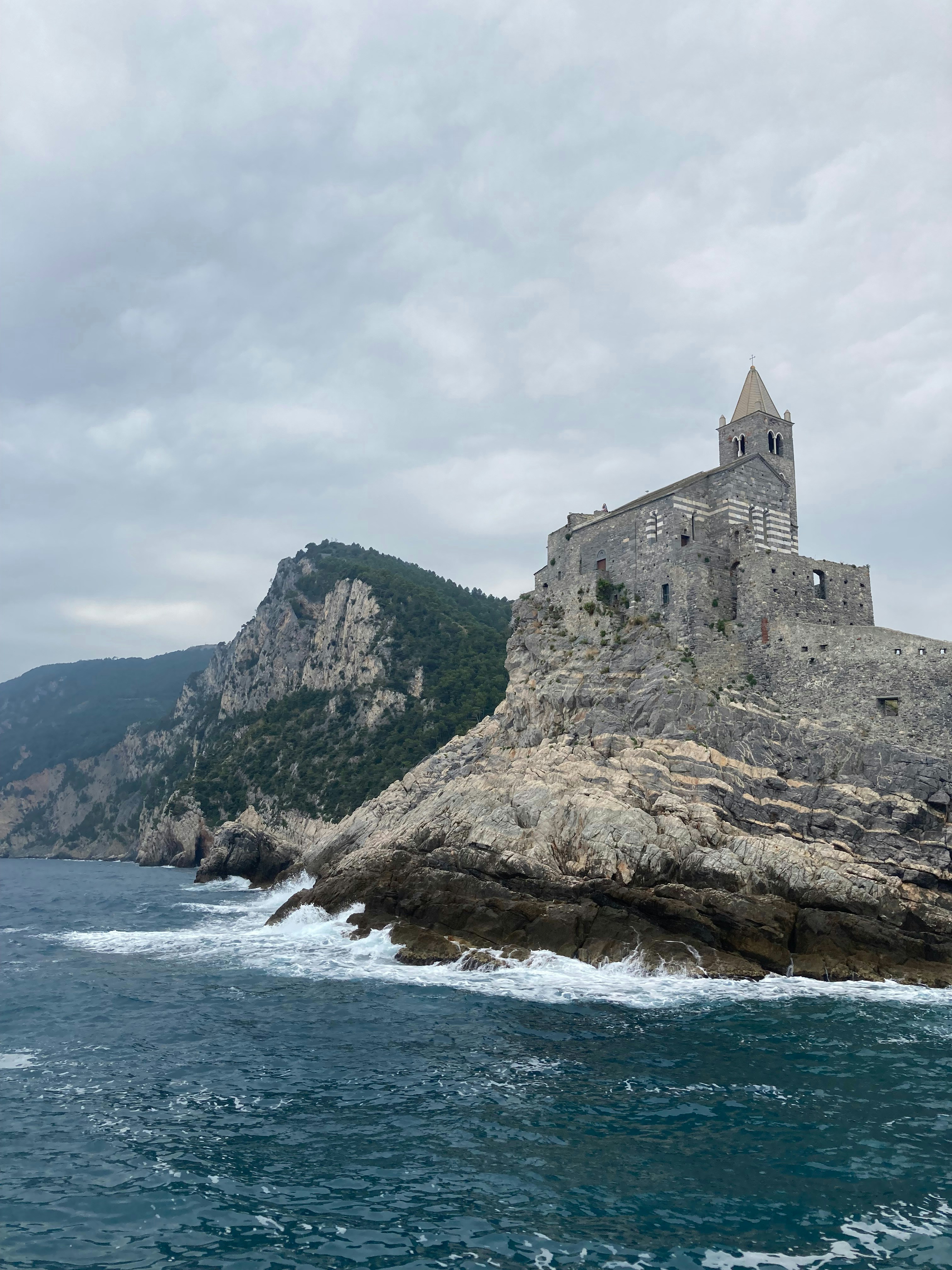 Stone Bastion on a Wave-Carved Promontory