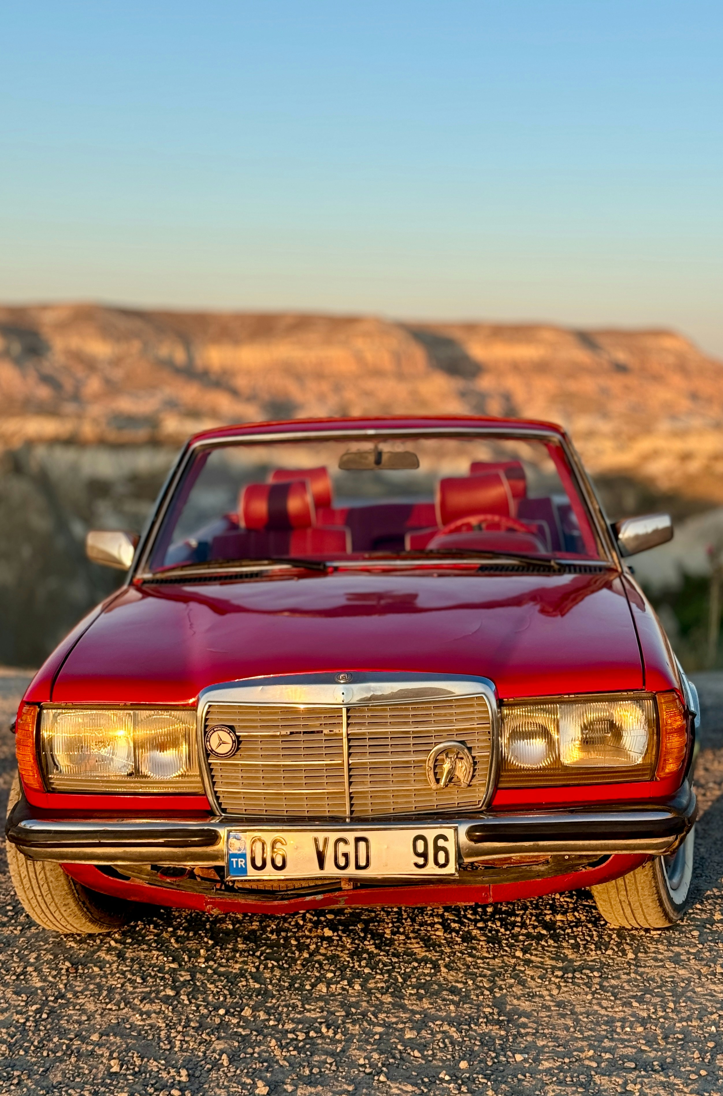 Vintage Red Mercedes