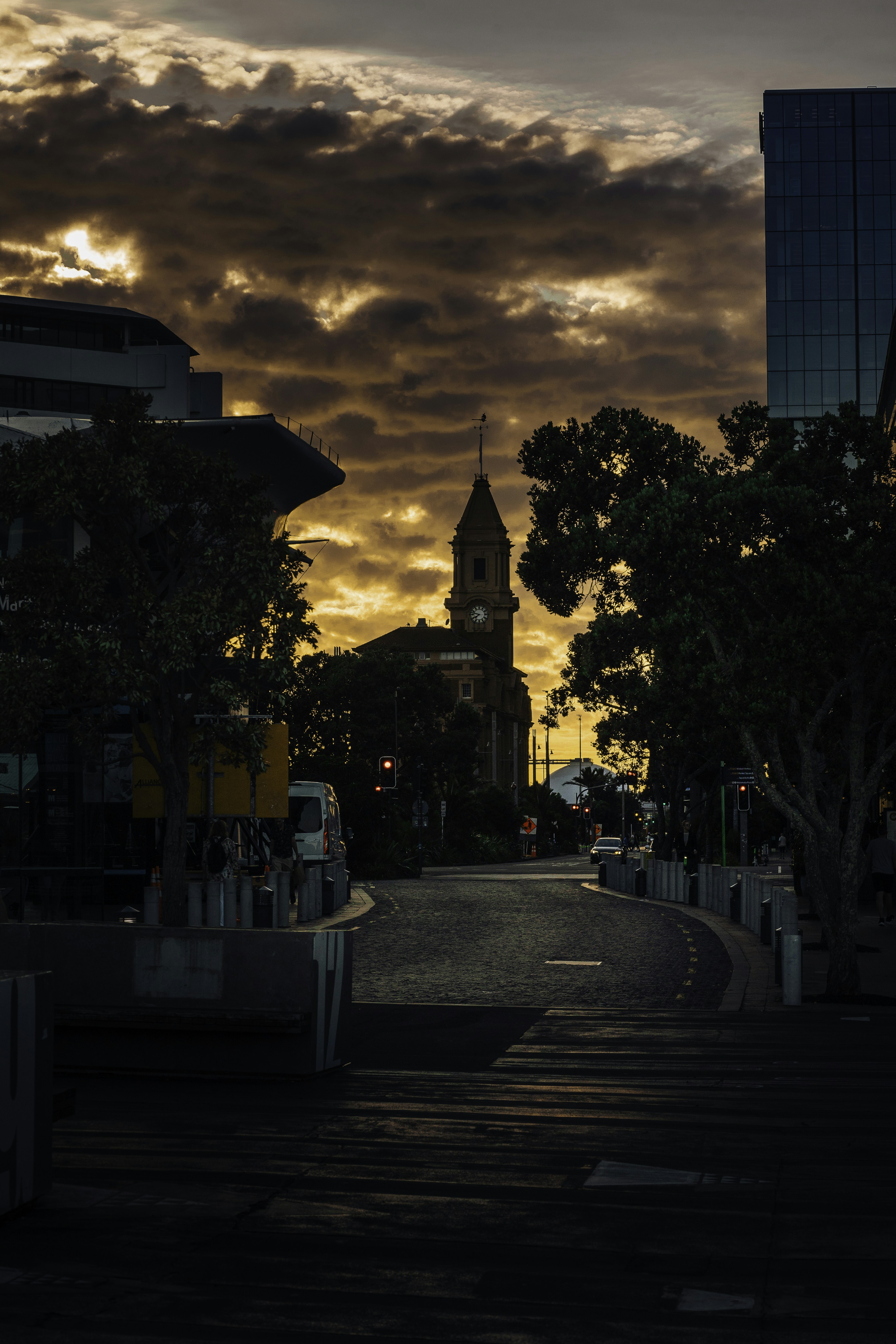 Twilight Whispers: The Clocktower's Solitude