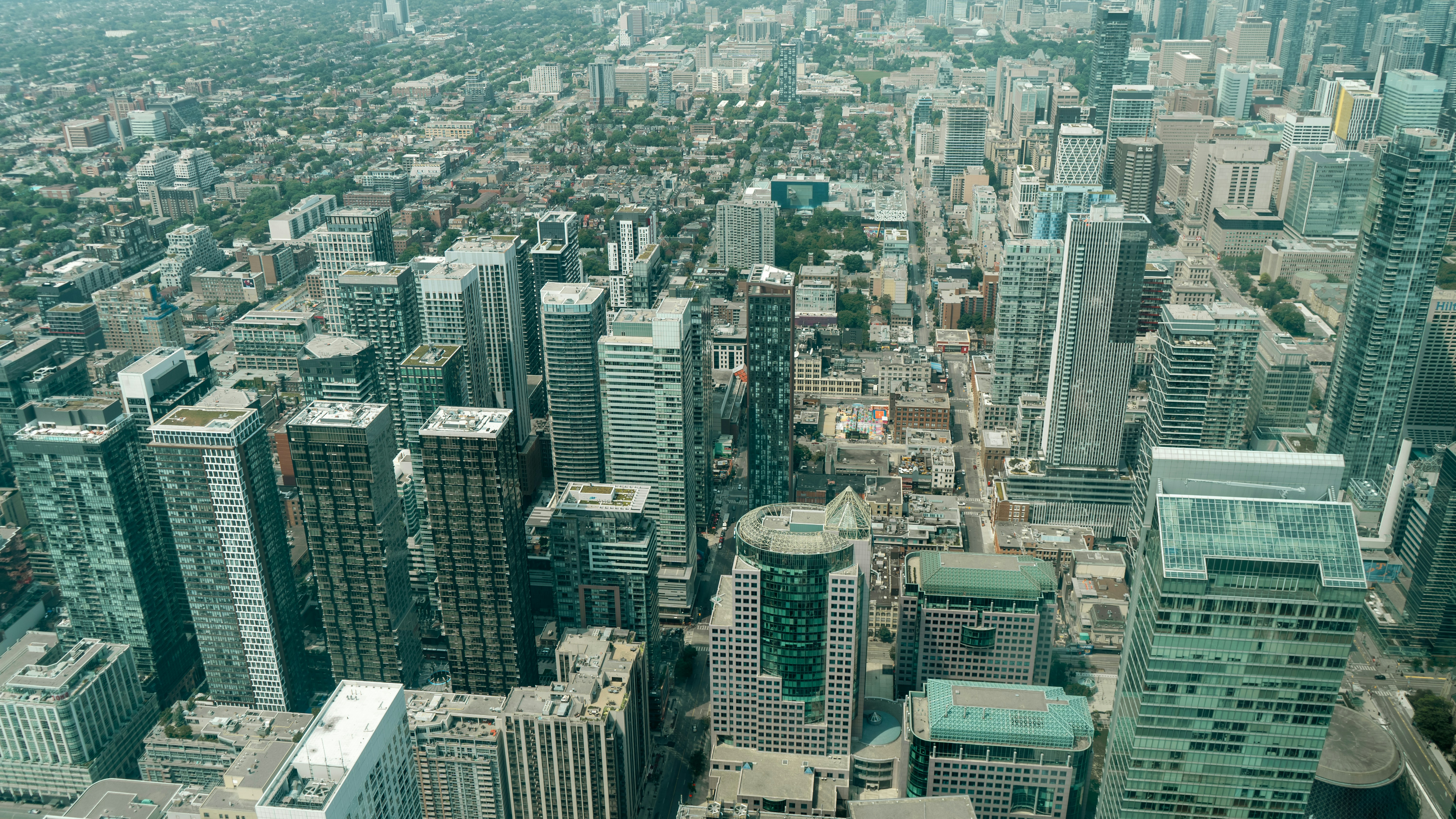 An aerial view of a city with tall buildings photo – Free Toronto Image ...