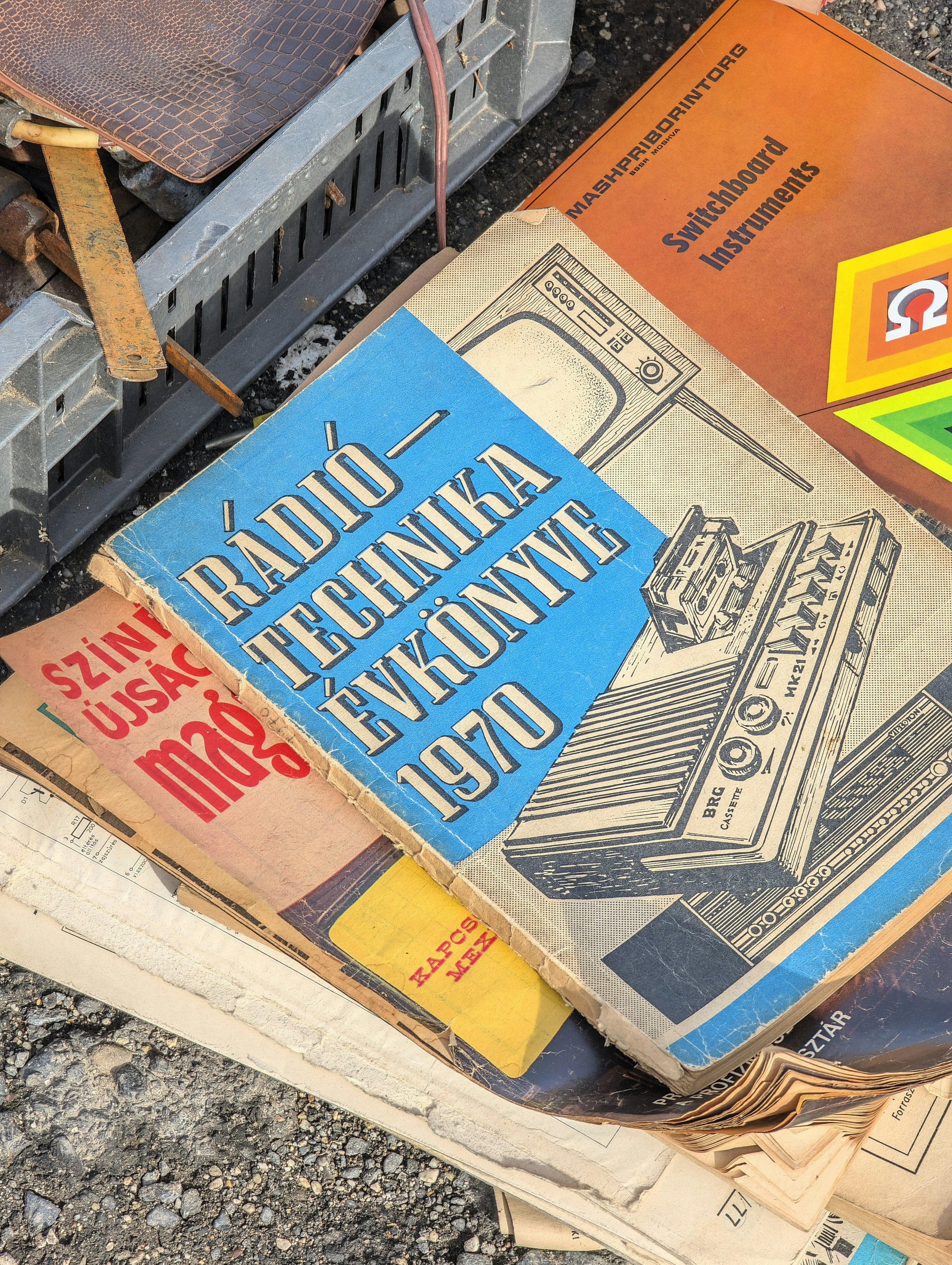 Radio-Technika 1970: Polish Tech Ephemera in a Pile of Magazines