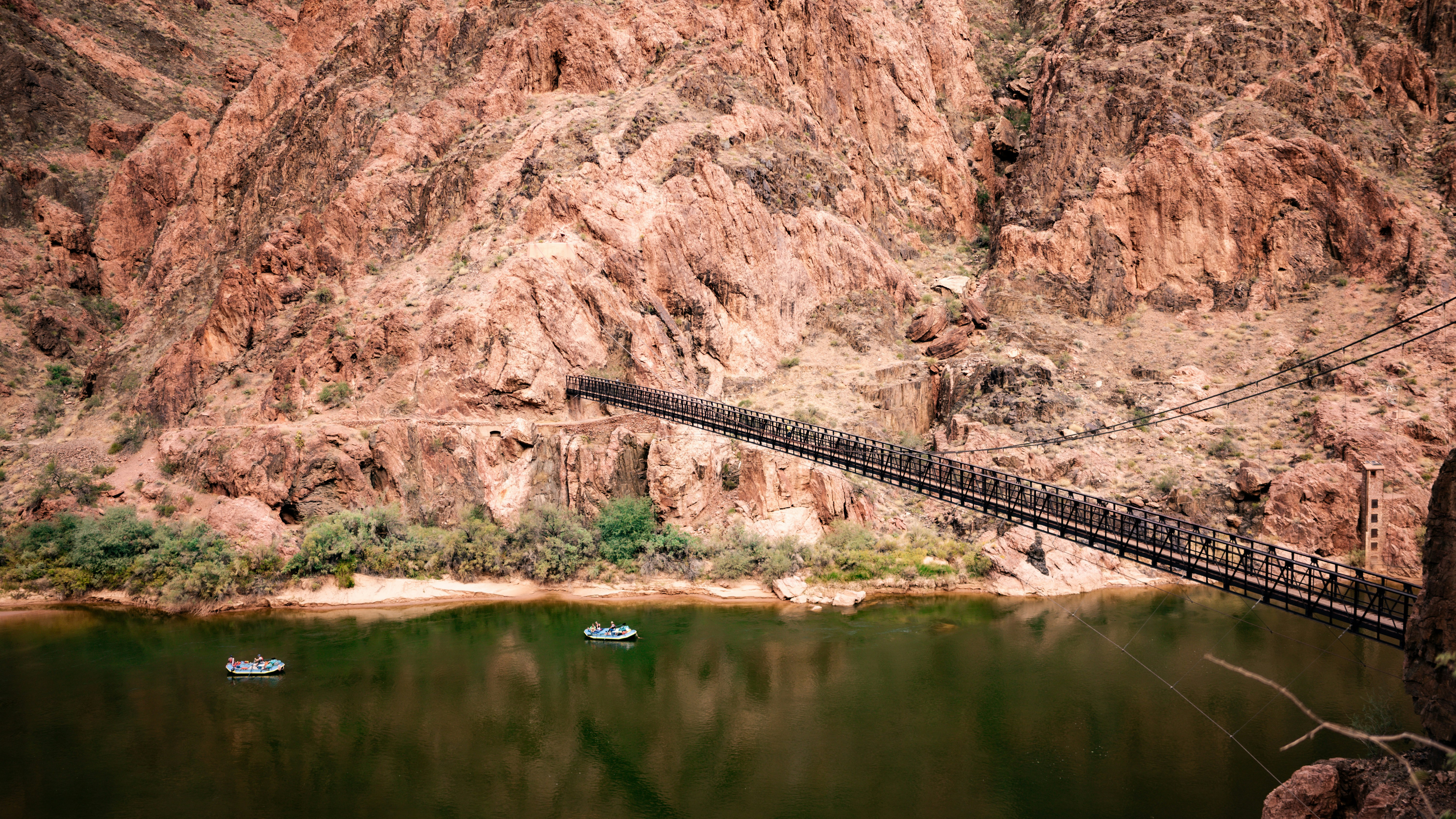 Bridge of Red Echoes: A Narrow Span Over a Quiet River