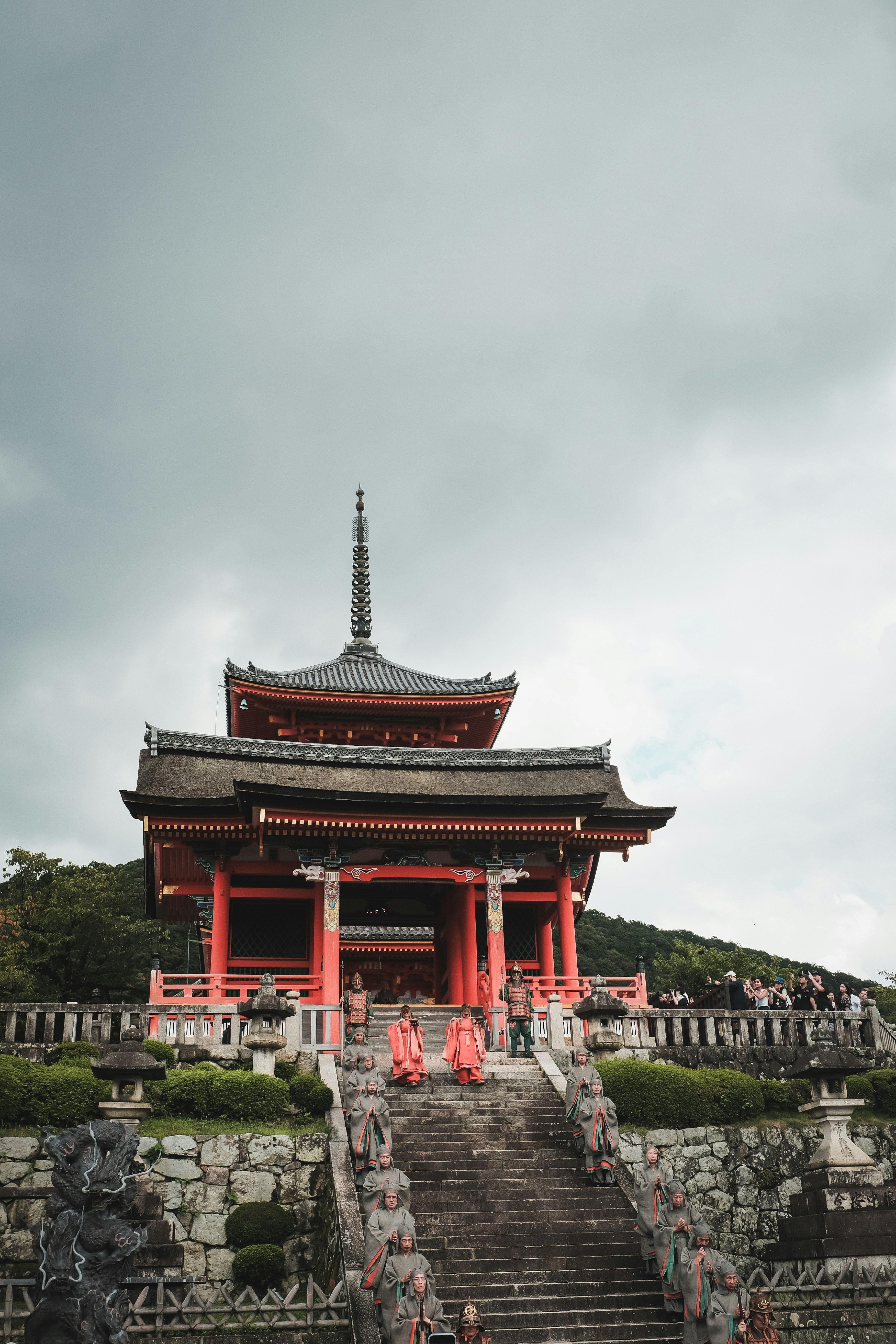 Crimson Pagoda at the Summit Steps