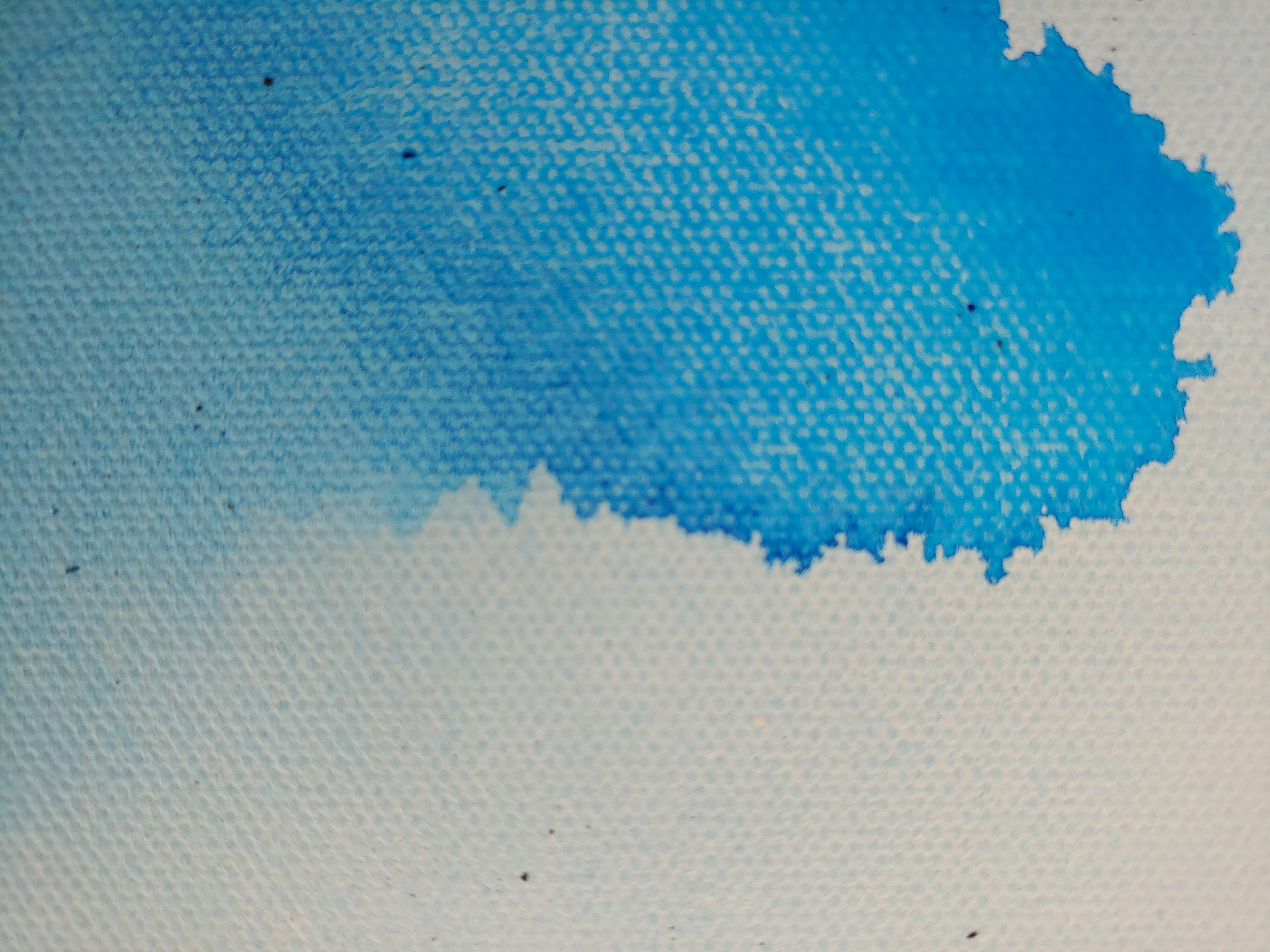 A Splash of Azure on Linen Canvas