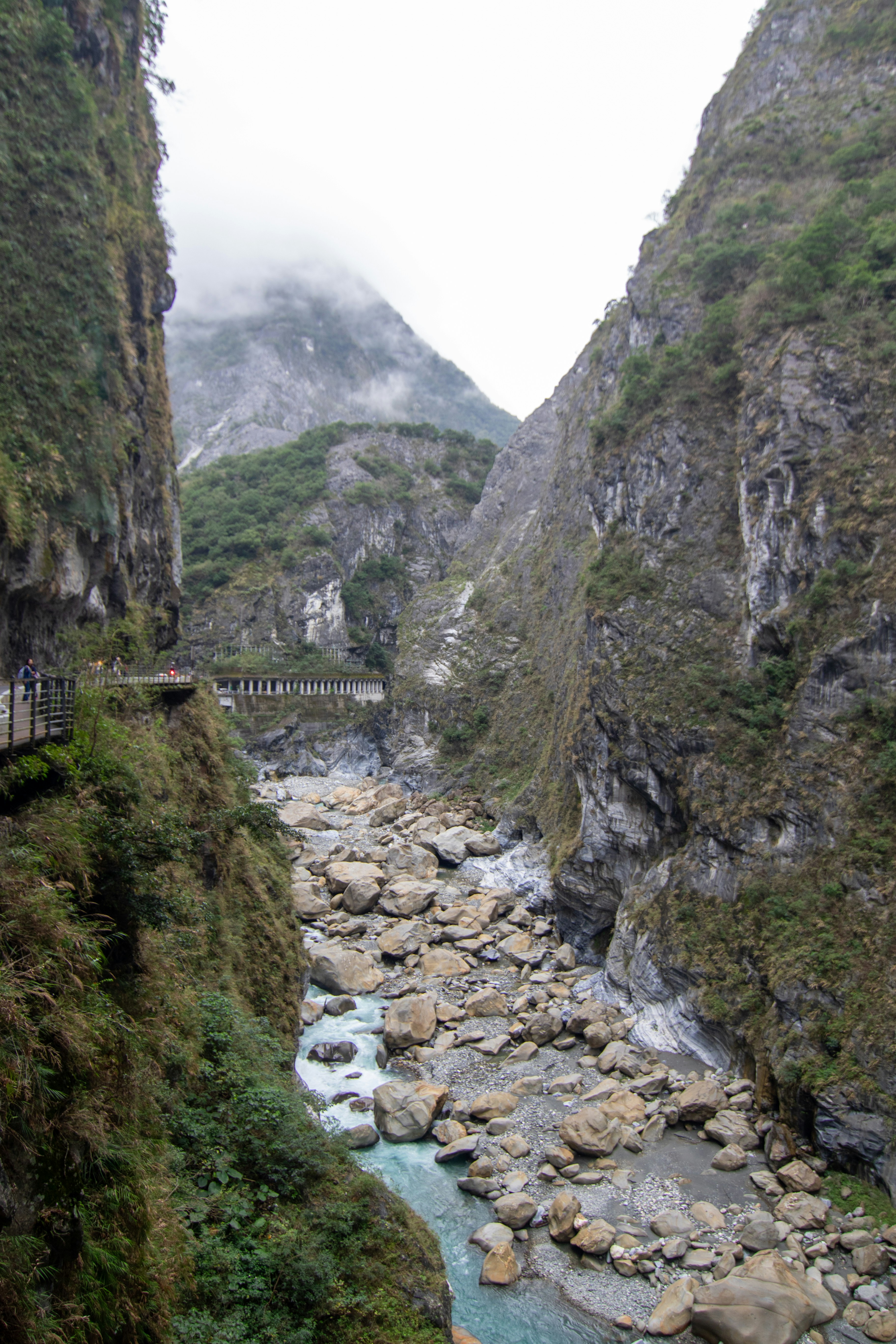 A river running between two mountains in a valley photo – Free Canon ...